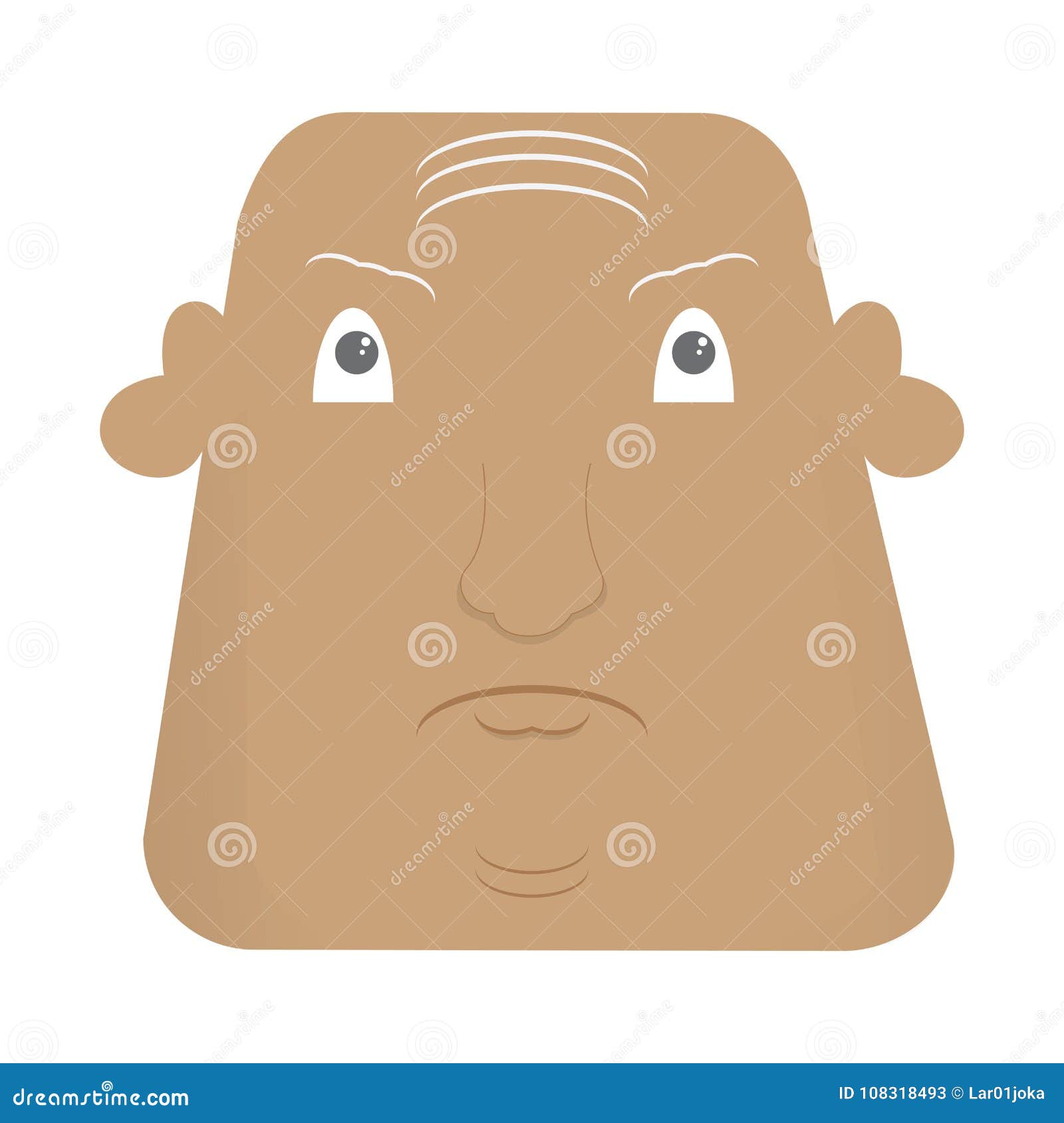 Angry man avatar stock vector. Illustration of avatar - 108318493