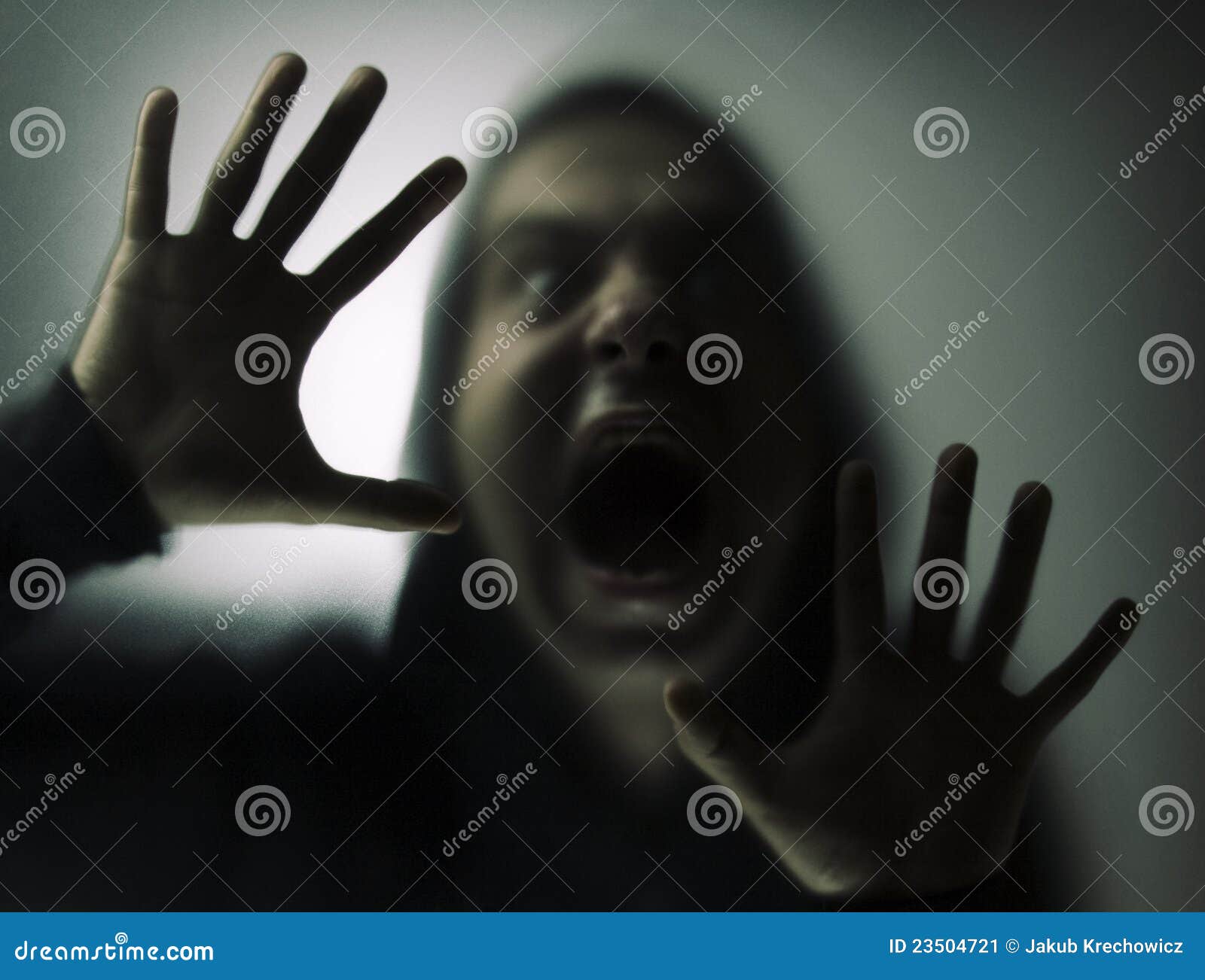 Angry man behind the glass stock image. Image of person - 23504721