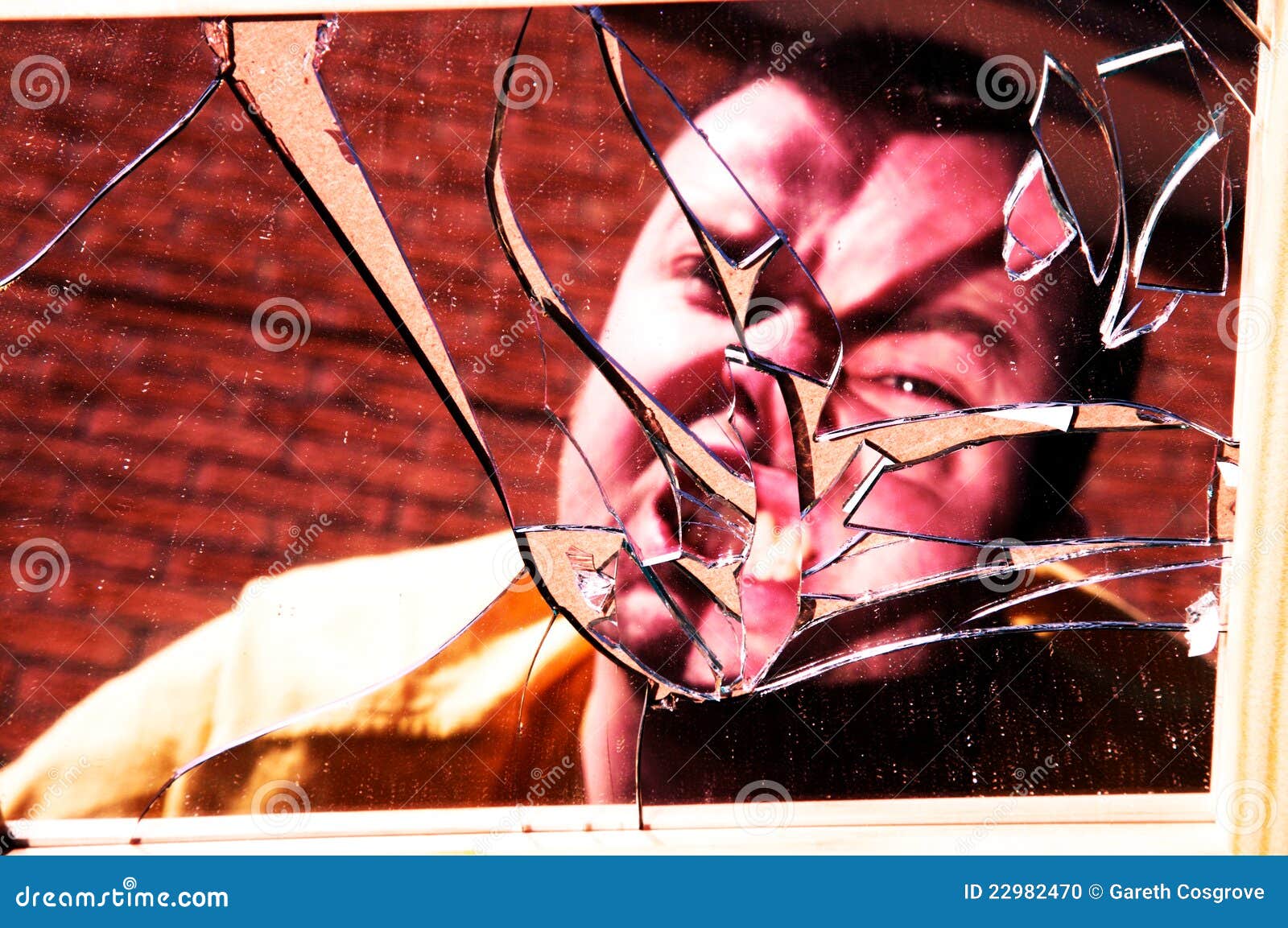 Angry man in broken glass stock photo. Image of anger - 22982470