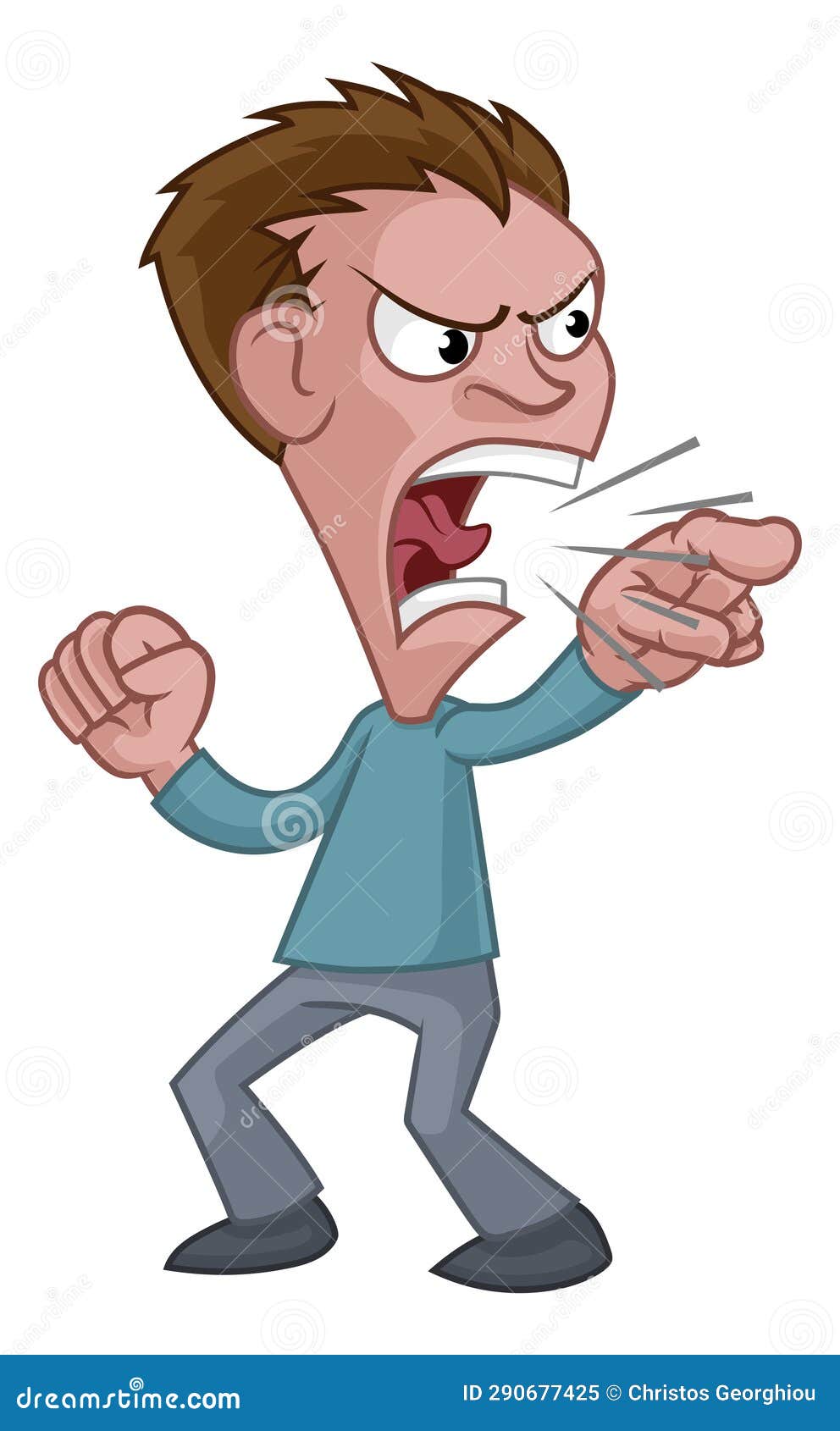 Angry Stressed Man Or Bully Cartoon Shouting | CartoonDealer.com #290677425 Angry Stressed Man Or Bully Cartoon Shouting | CartoonDealer.com #290677425