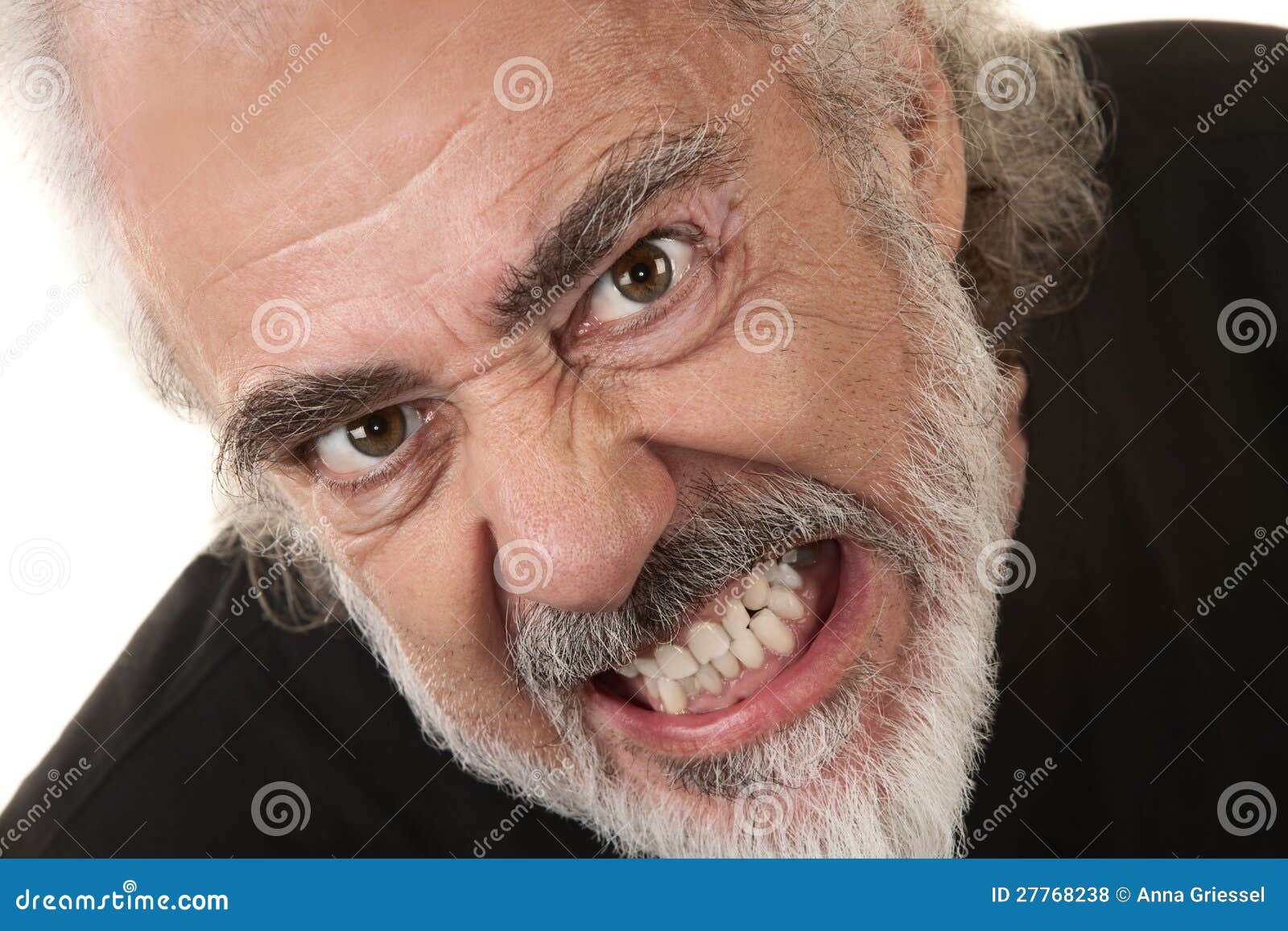 Angry Man Clenches Teeth stock photo. Image of male, expression - 27768238
