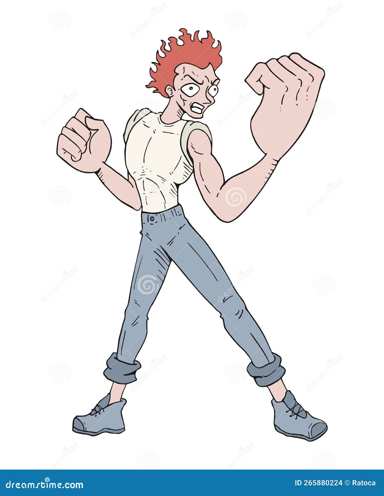 Angry man draw stock vector. Illustration of election - 265880224