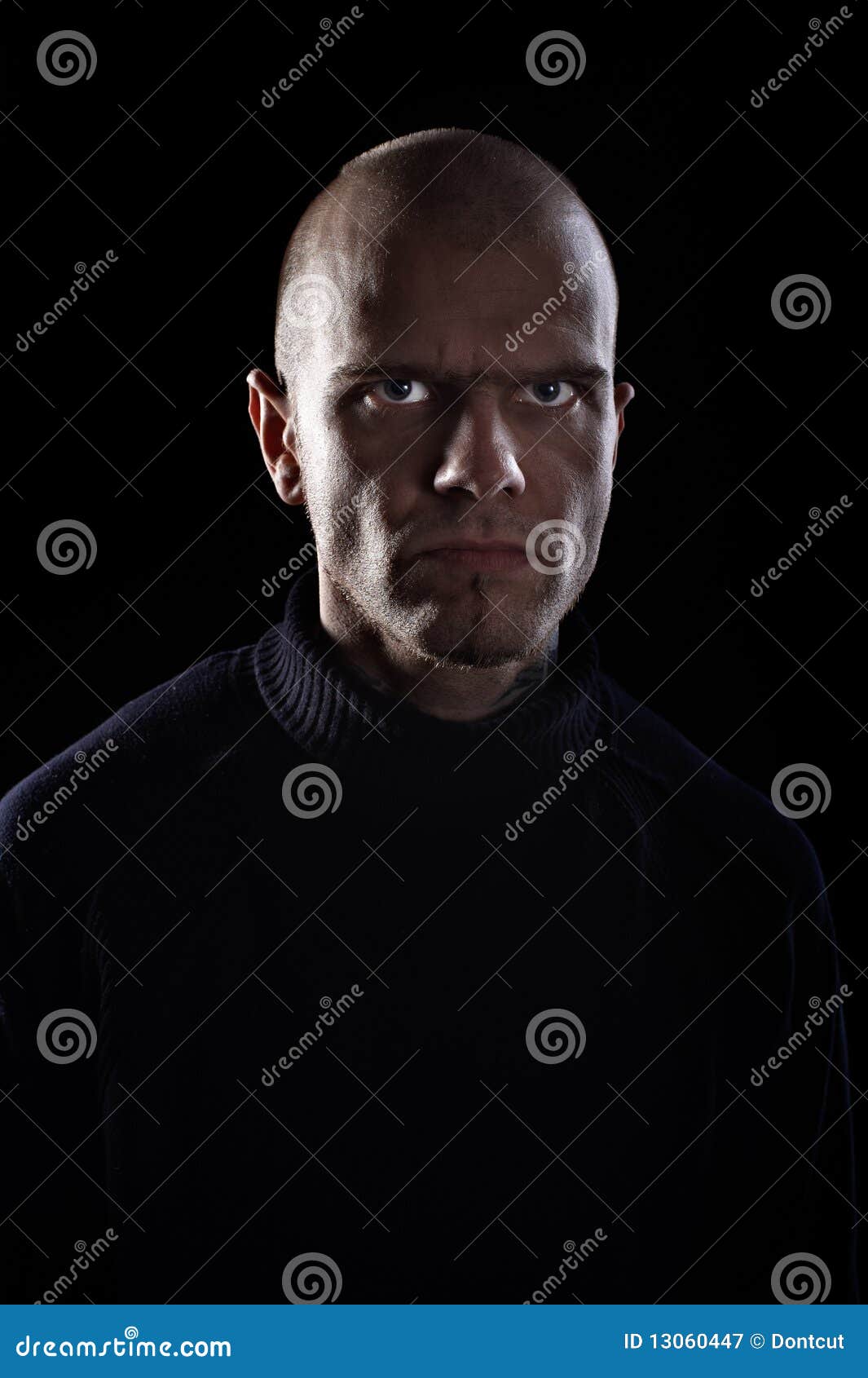 Angry man with evil eyes stock image. Image of agressive - 13060447