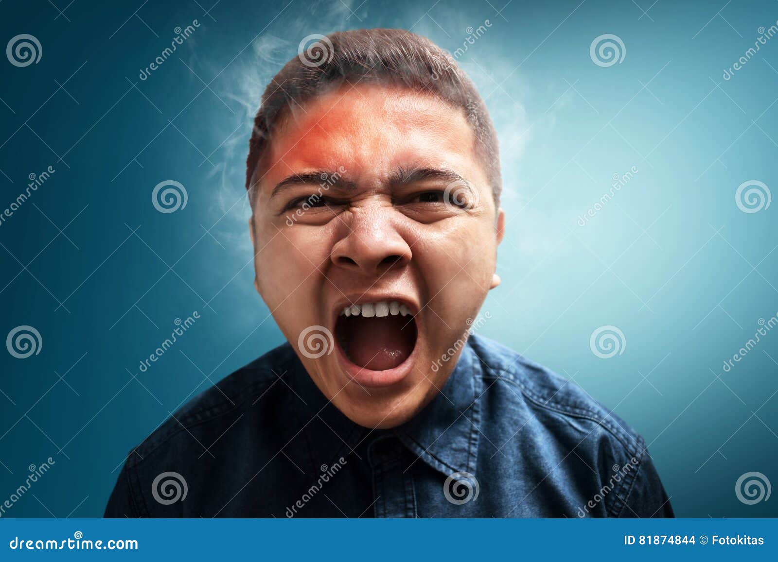 Angry man stock photo. Image of head, annoyed, aggression - 81874844