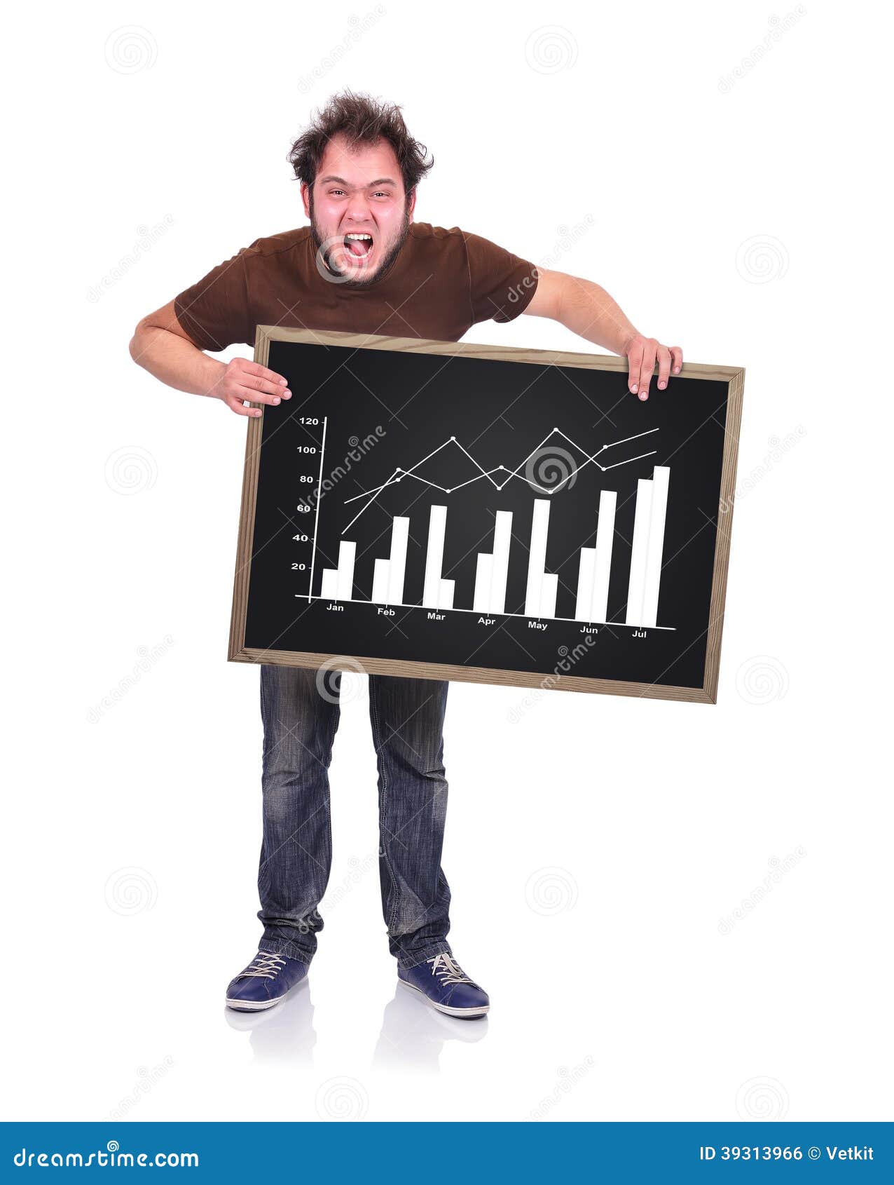 Angry man stock illustration. Illustration of manager - 39313966