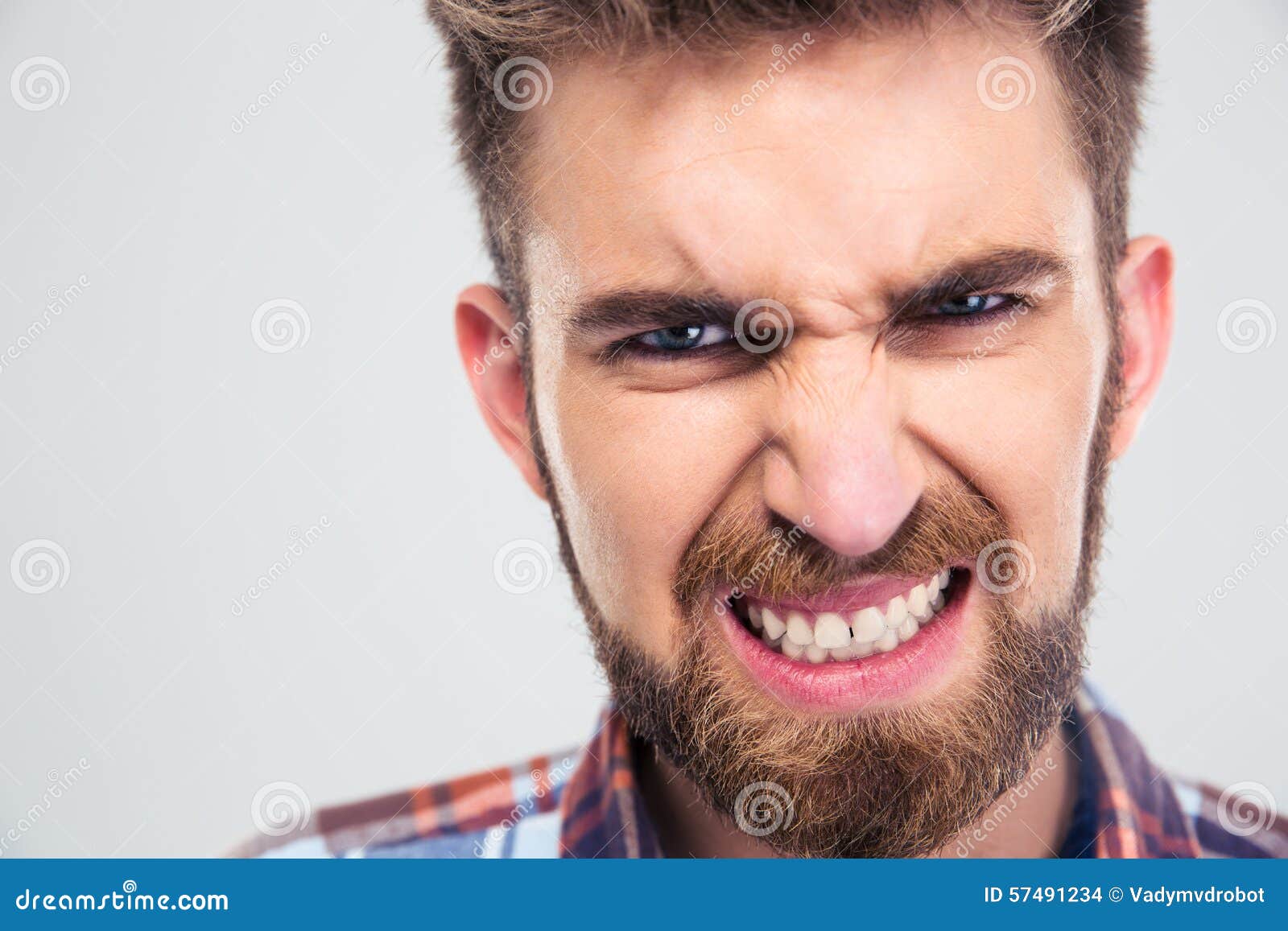 Angry man looking at camer stock photo. Image of hair - 57491234