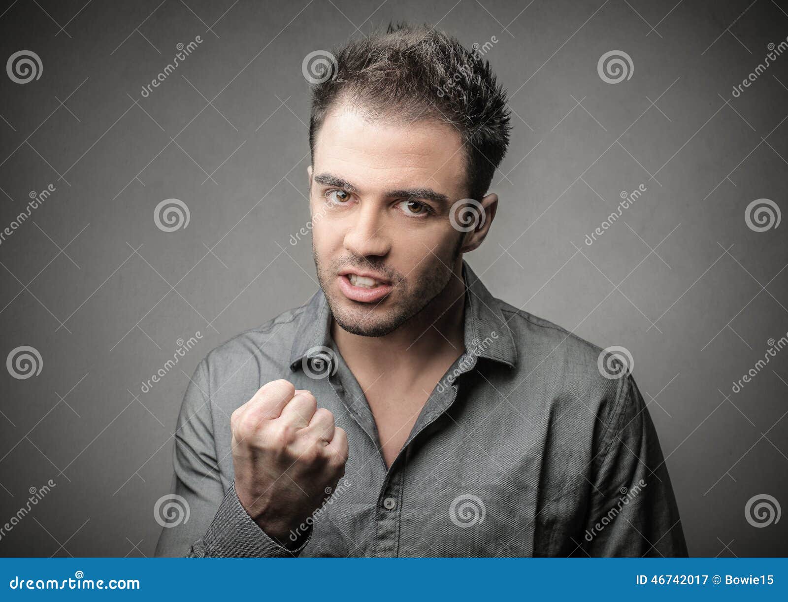 Angry man stock image. Image of devil, unhappy, negativity - 46742017