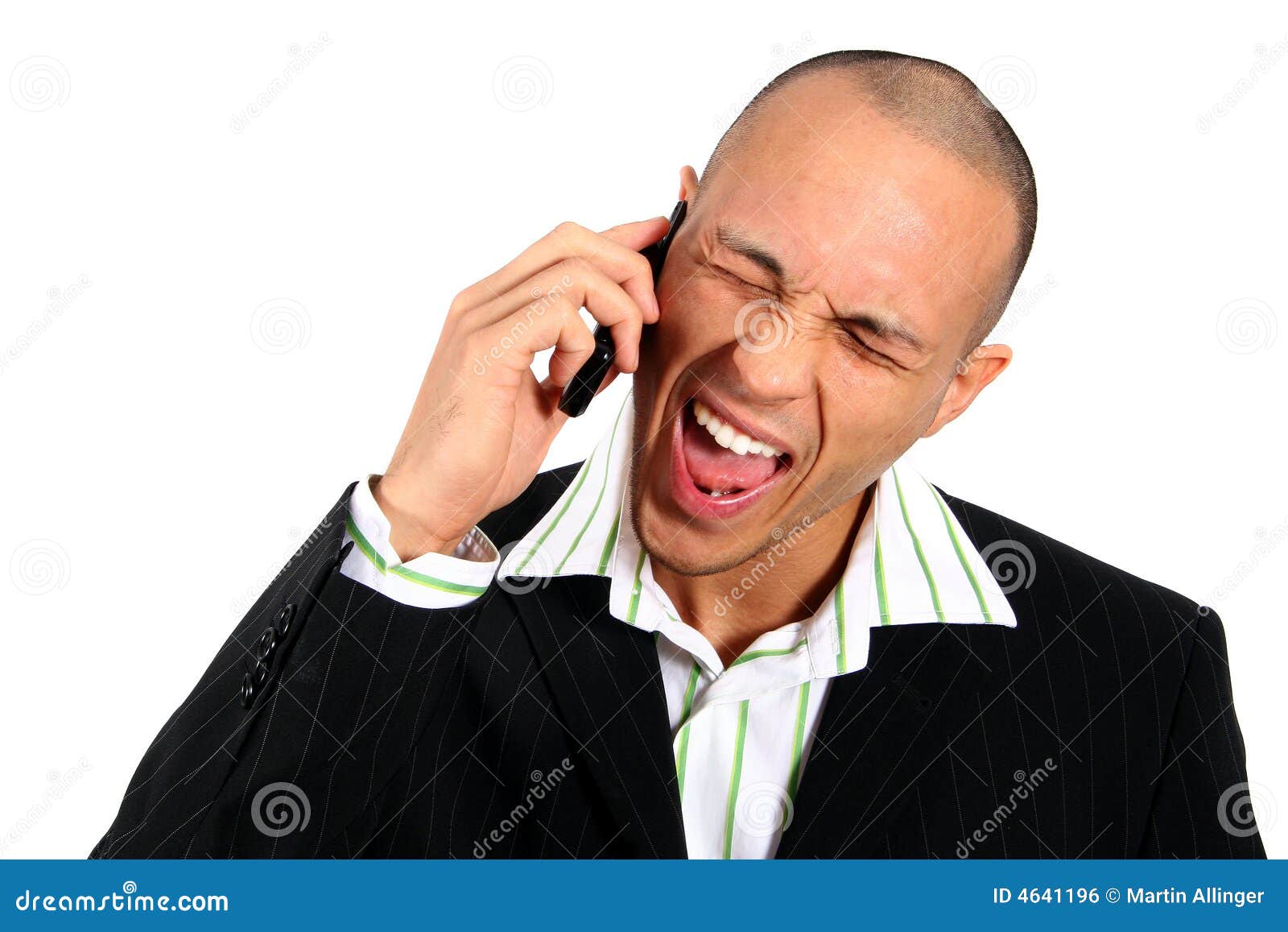 Angry Man on Phone stock photo. Image of people, businessman - 4641196