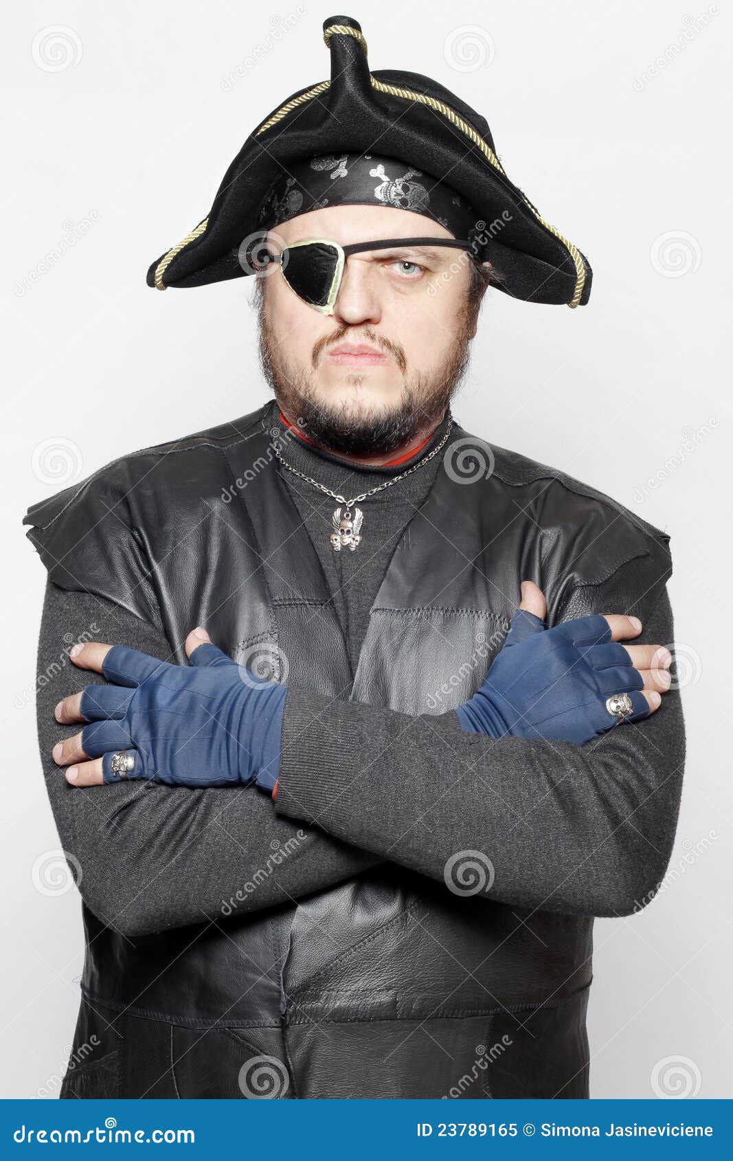 Angry Man in a Pirate Costume Stock Image - Image of history, male ...