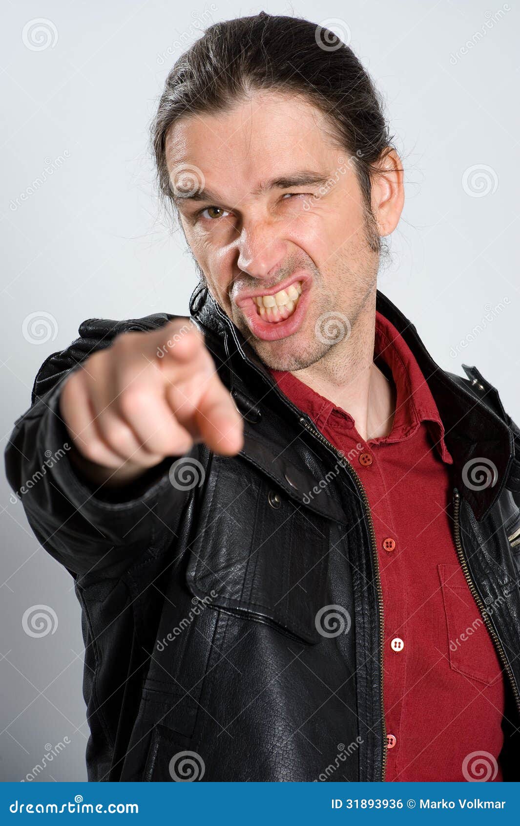 Angry man stock photo. Image of point, person, portrait - 31893936