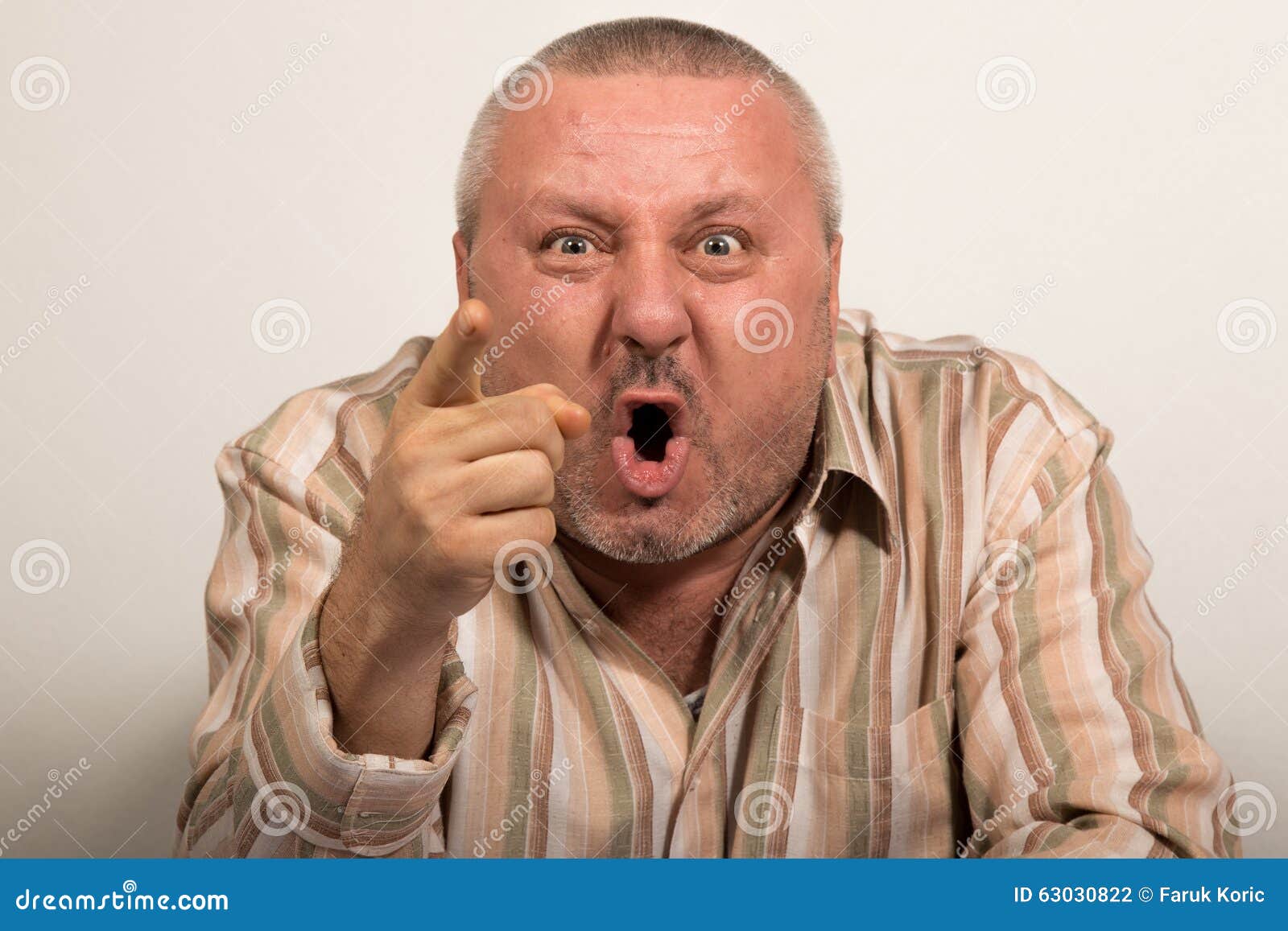 Angry Man Pointing at the Camera. Stock Photo - Image of caucasian ...