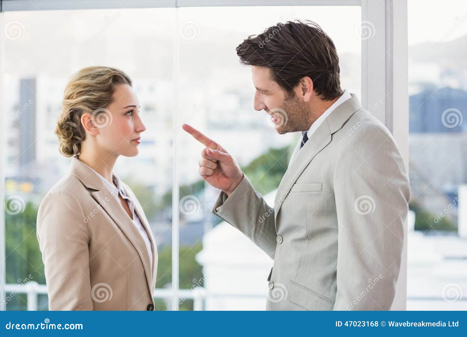 Angry Man Pointing at His Colleague Stock Photo - Image of workplace ...