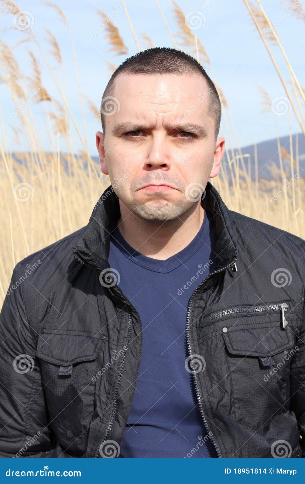 Angry man portrait stock photo. Image of natural, male - 18951814