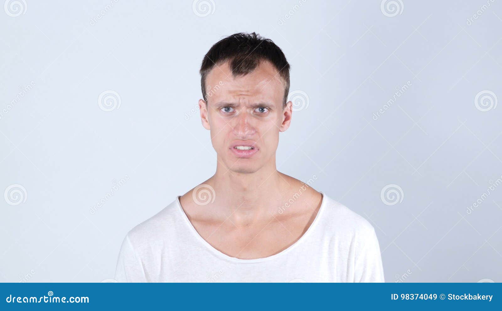 Angry Man Screaming, White Background Stock Image - Image of wall, rage ... Angry Man Screaming, White Background Stock Image - Image of wall, rage ...