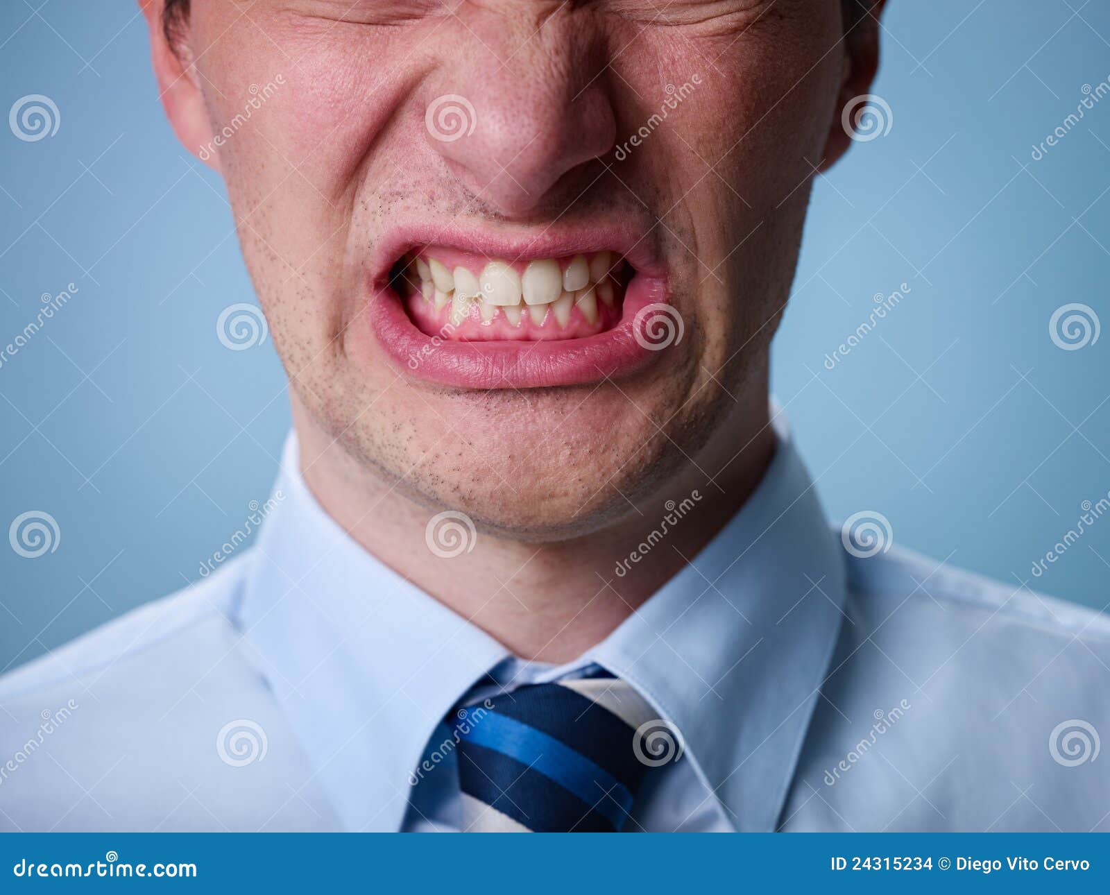 Angry Man Shouting at Camera. Close Up Stock Photo - Image of ...