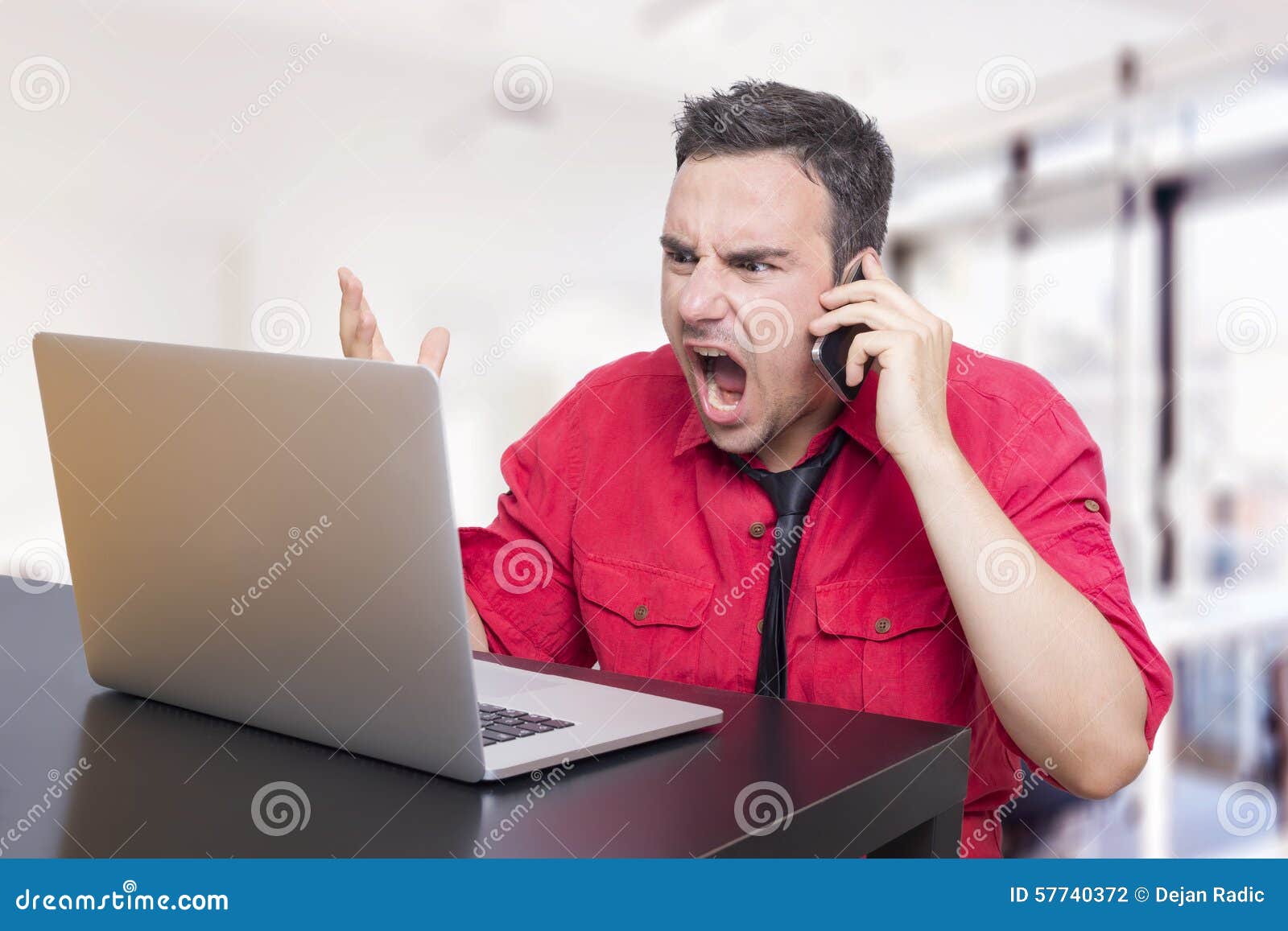 Angry man stock photo. Image of anger, laptop, grab, angry - 57740372