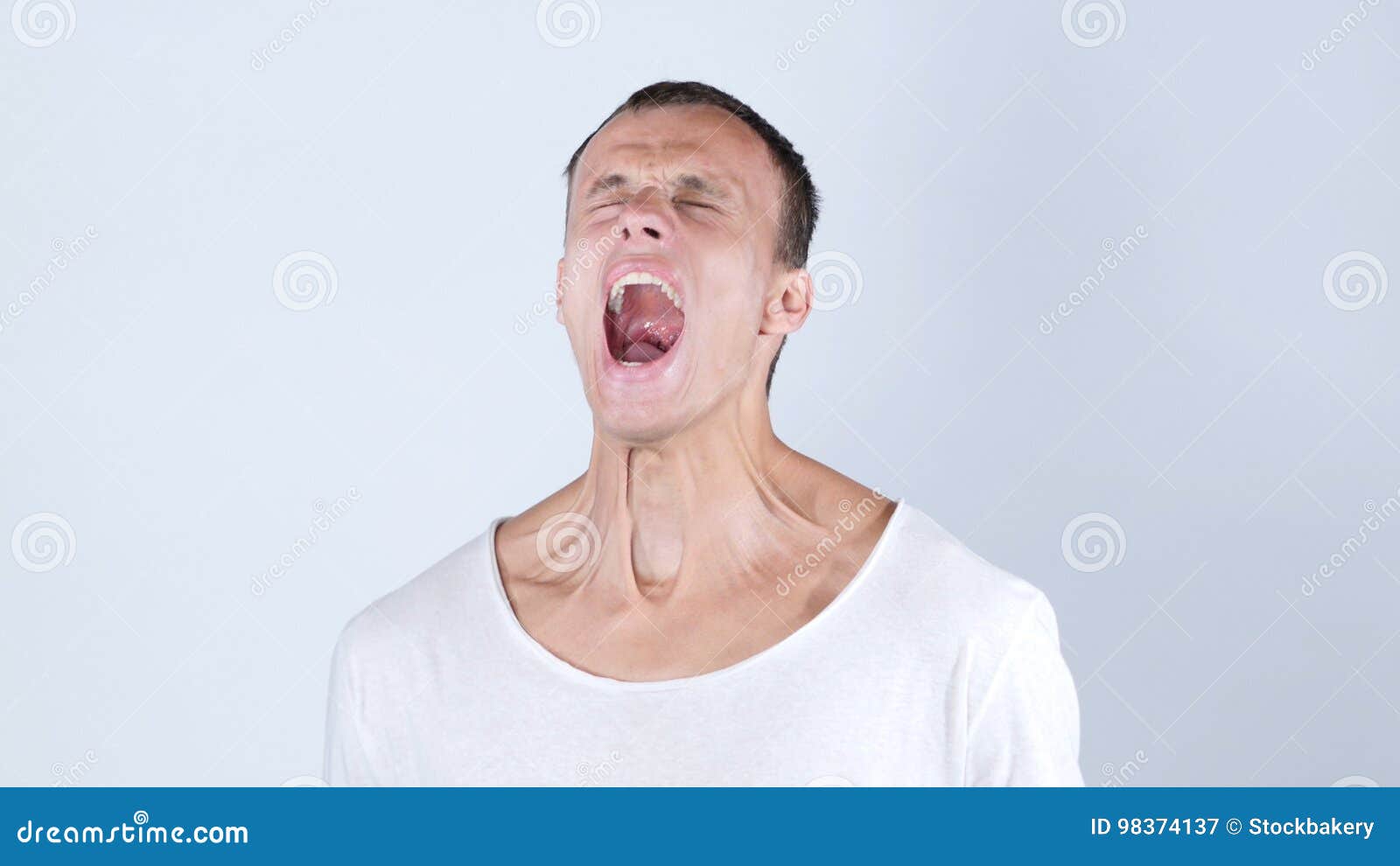 Angry Man Shouting and Screaming Stock Image - Image of person ...