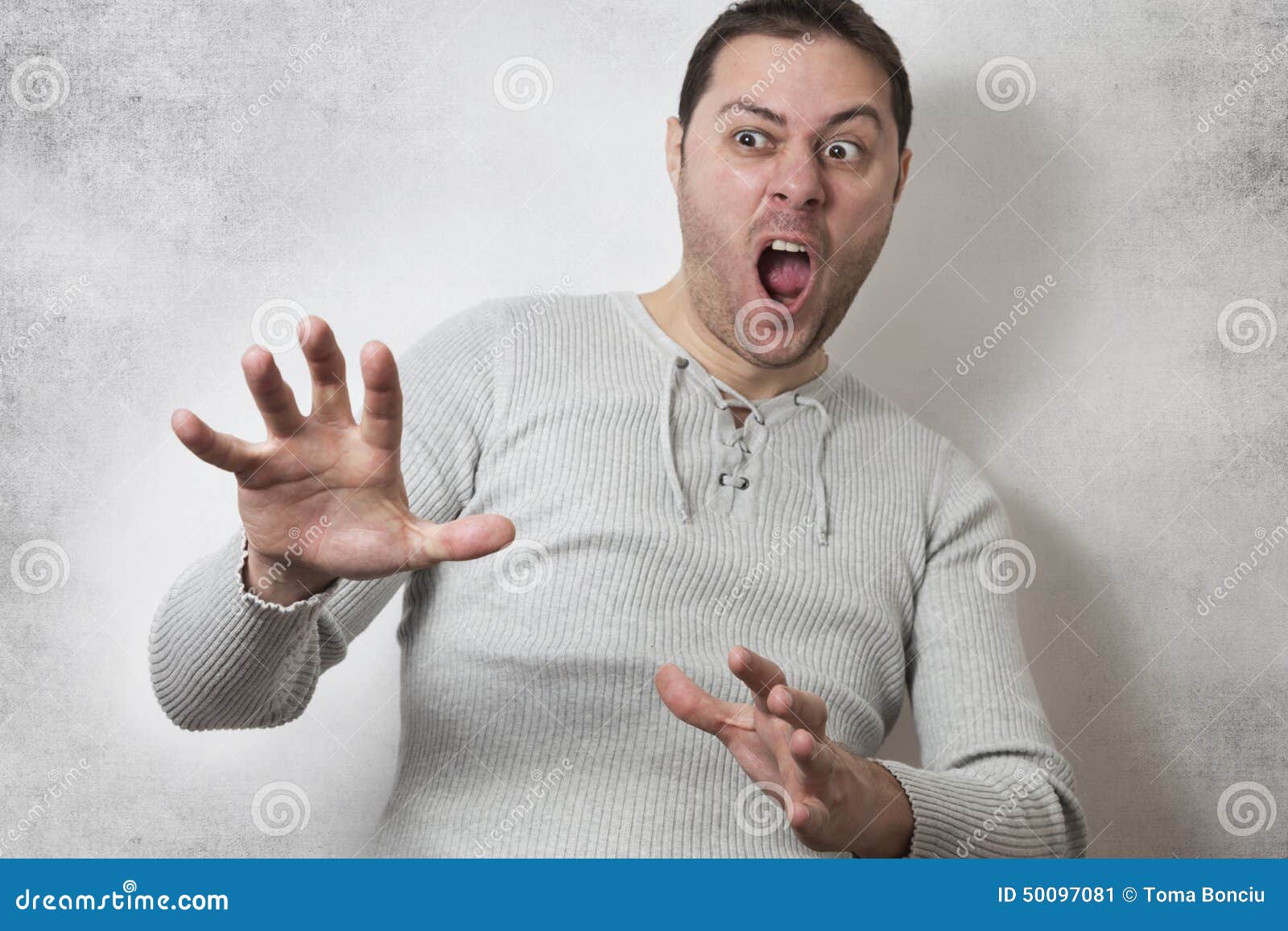 Angry man shouting stock image. Image of person, negative - 50097081