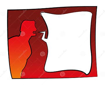 Angry Man Text Bubble stock vector. Illustration of male - 50654438