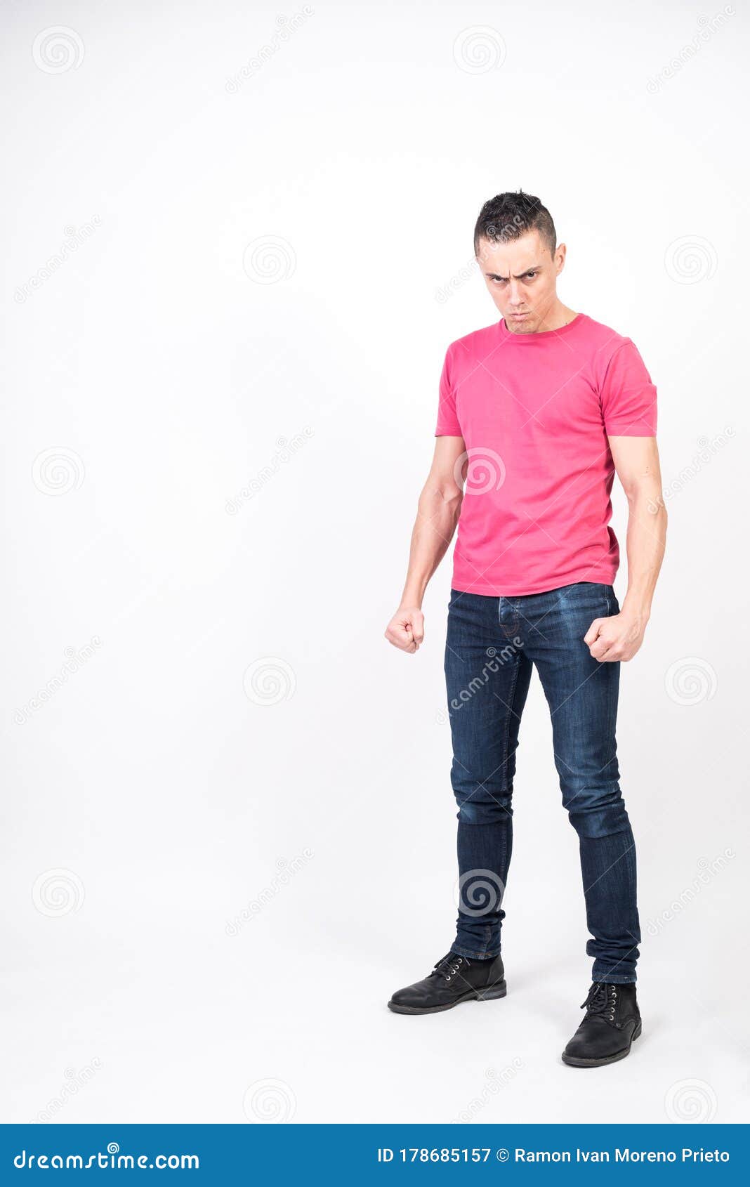 Angry Man Standing