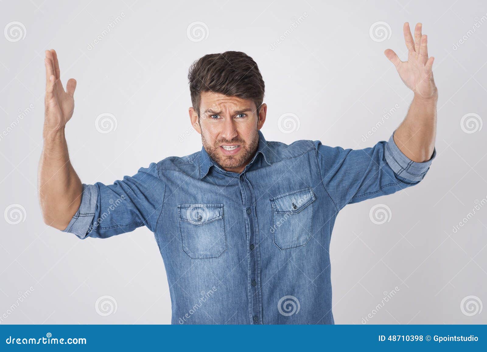 Angry man stock photo. Image of anger, masculine, expressing - 48710398