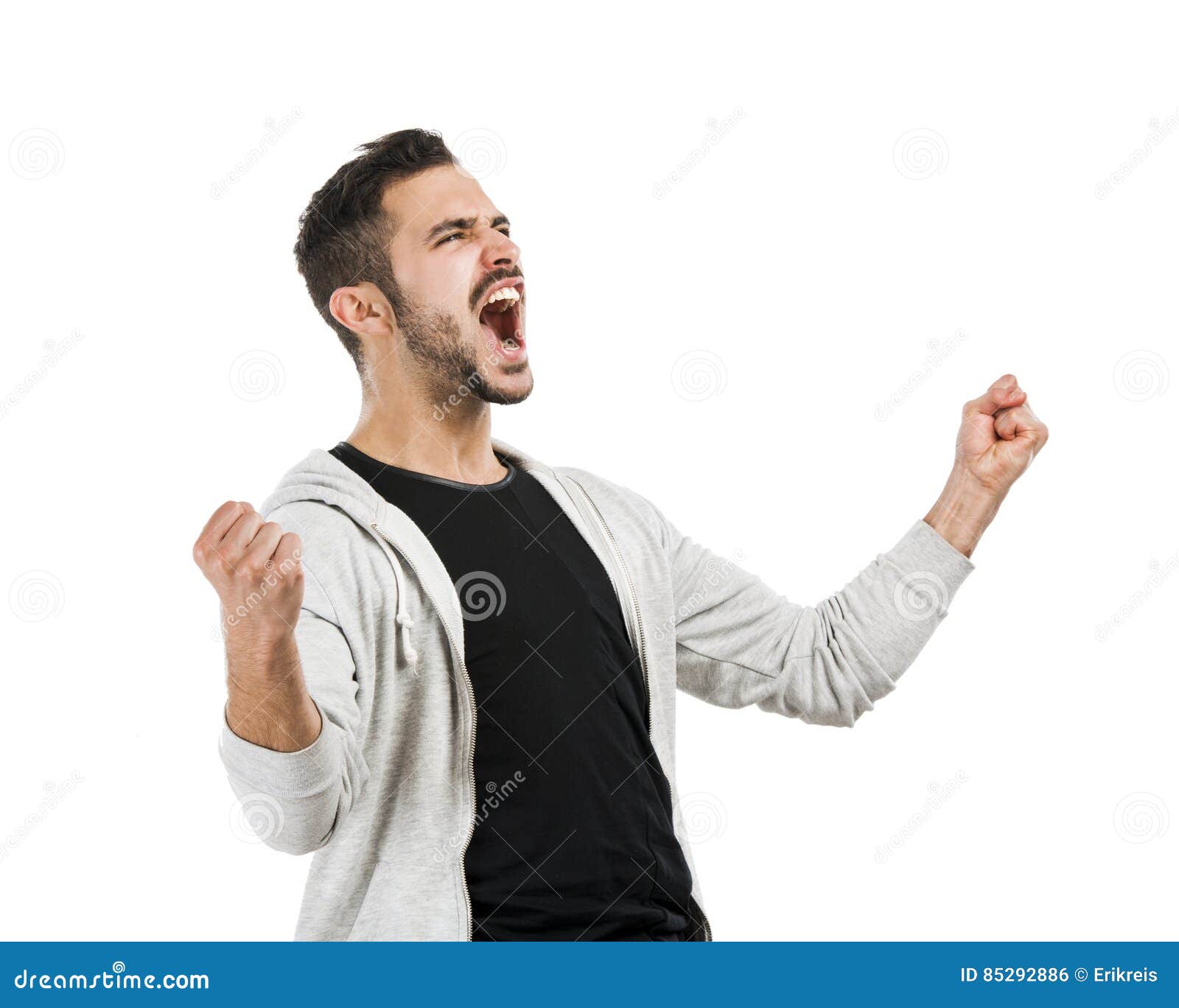 Angry man stock photo. Image of attractive, adult, portrait - 85292886