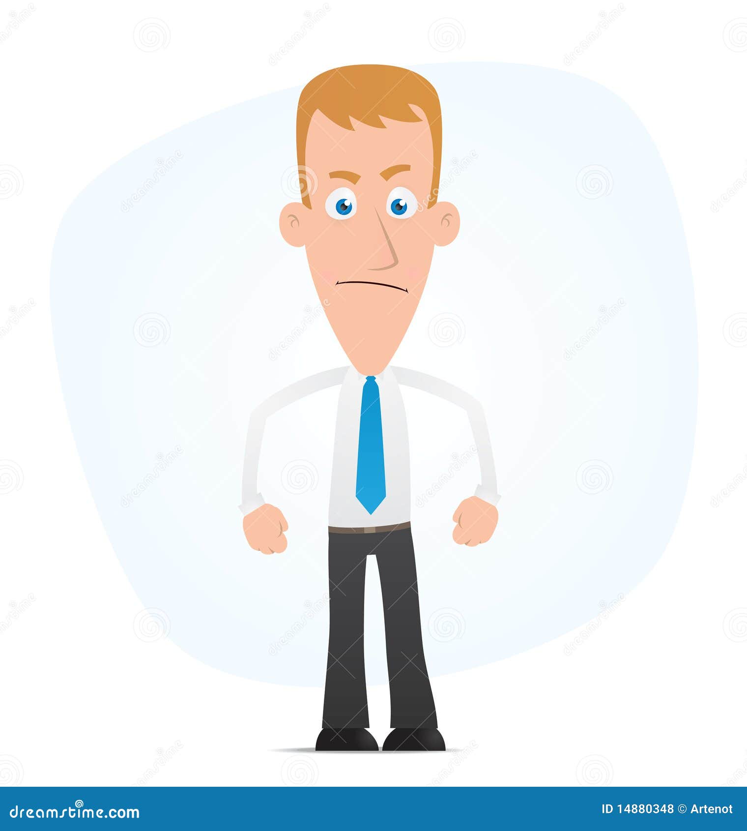 Angry manager stock vector. Illustration of bizarre, confidence - 14880348