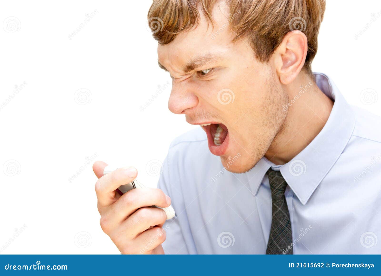 Angry manager stock photo. Image of mobile, angry, absurd - 21615692