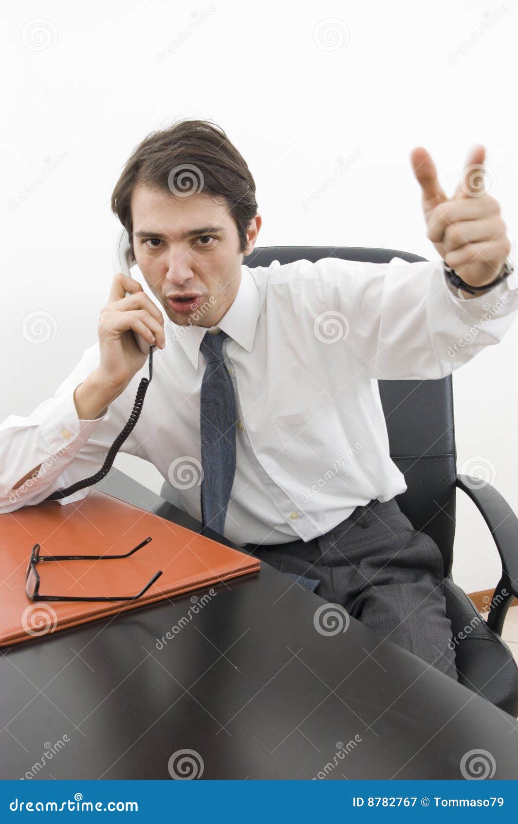 Angry manager stock image. Image of mobbing, wall, angry - 8782767