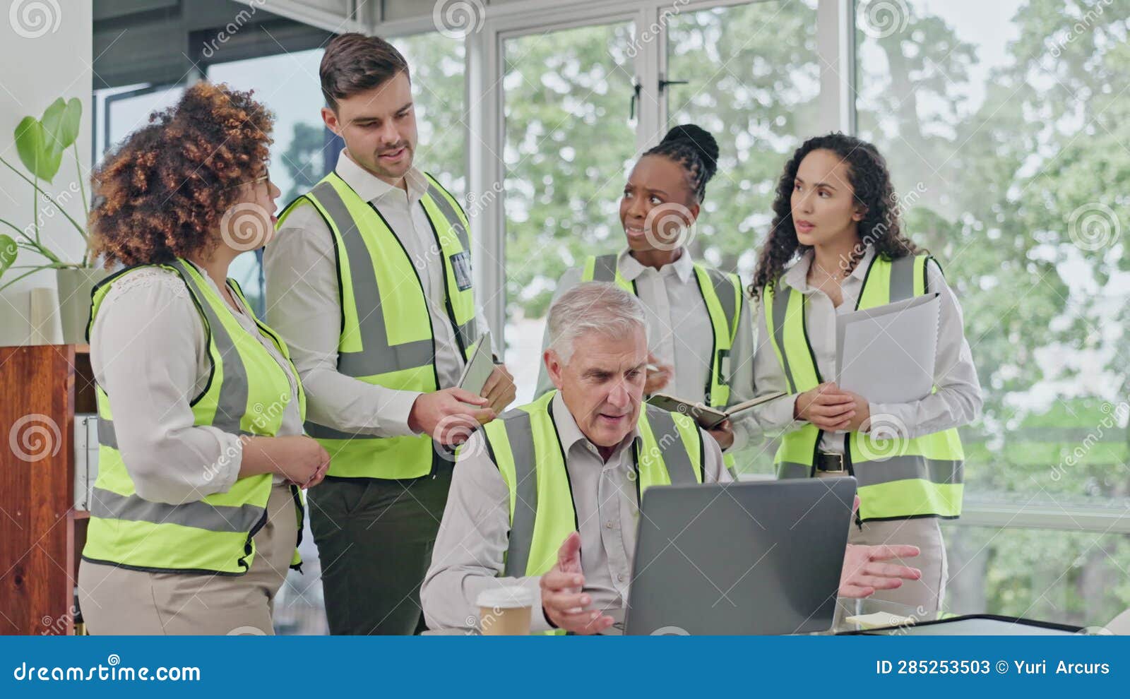 Angry, Manager and Construction and Team in Office with Feedback ...