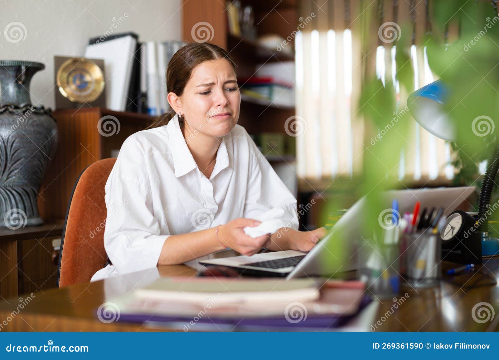 Angry Manager Experiencing Emotions Stock Photo - Image of project ...