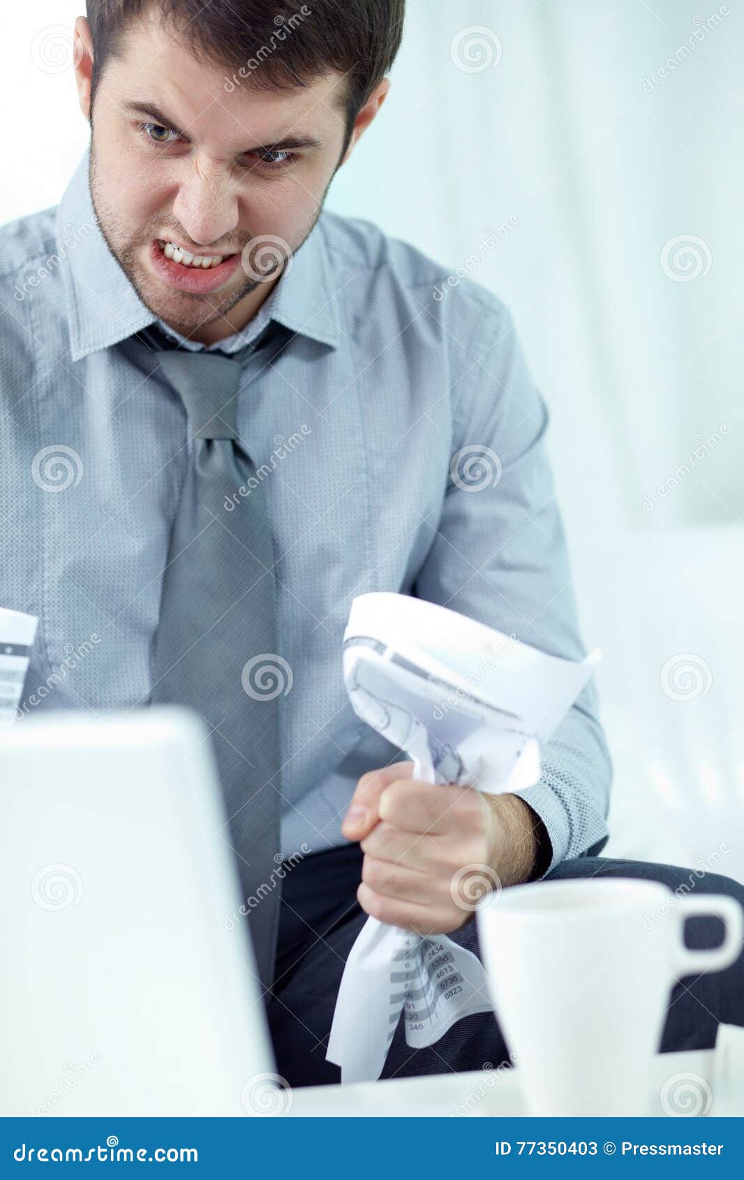 Angry manager stock image. Image of office, business - 77350403