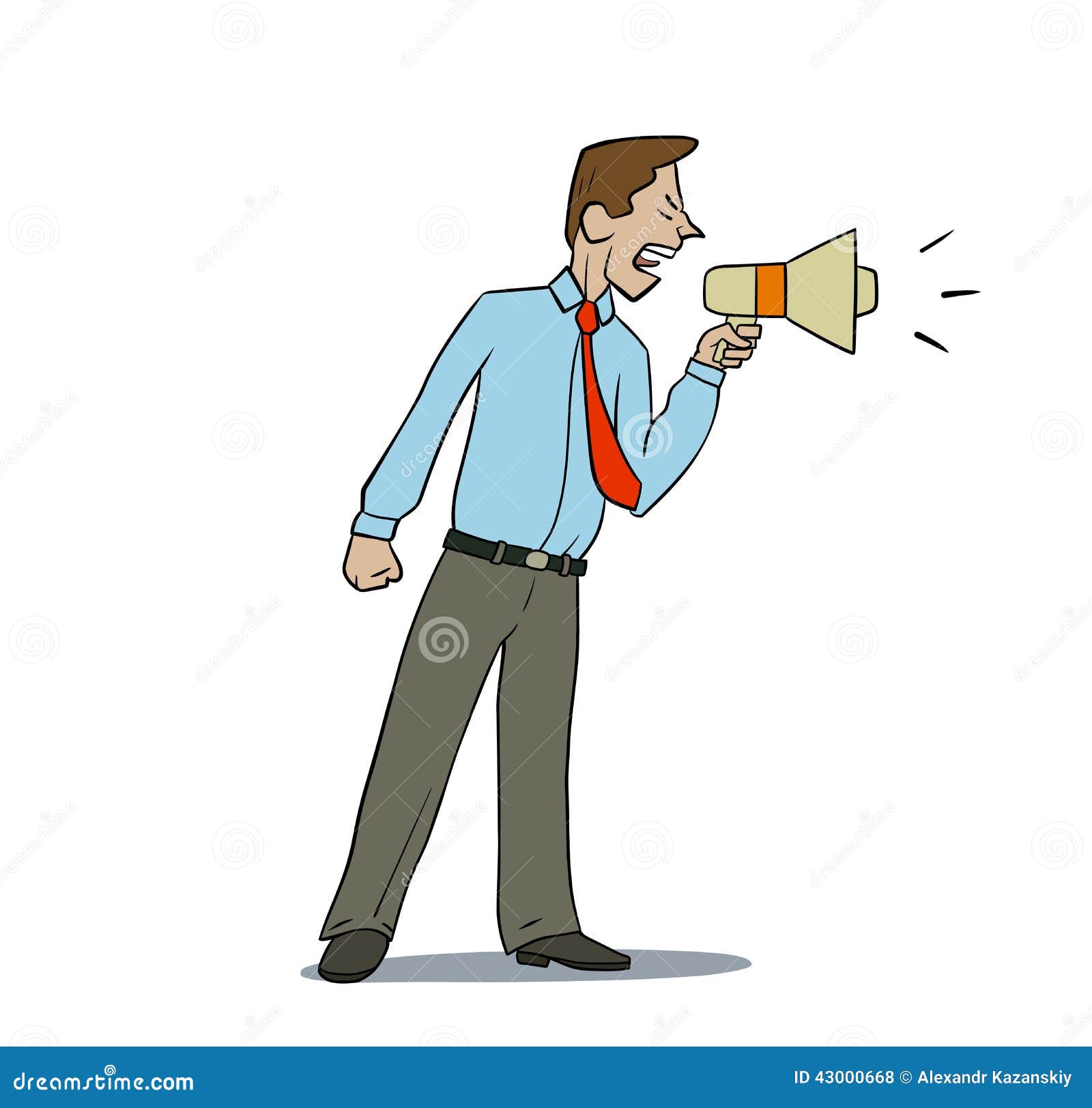 Angry manager stock vector. Illustration of characters - 43000668