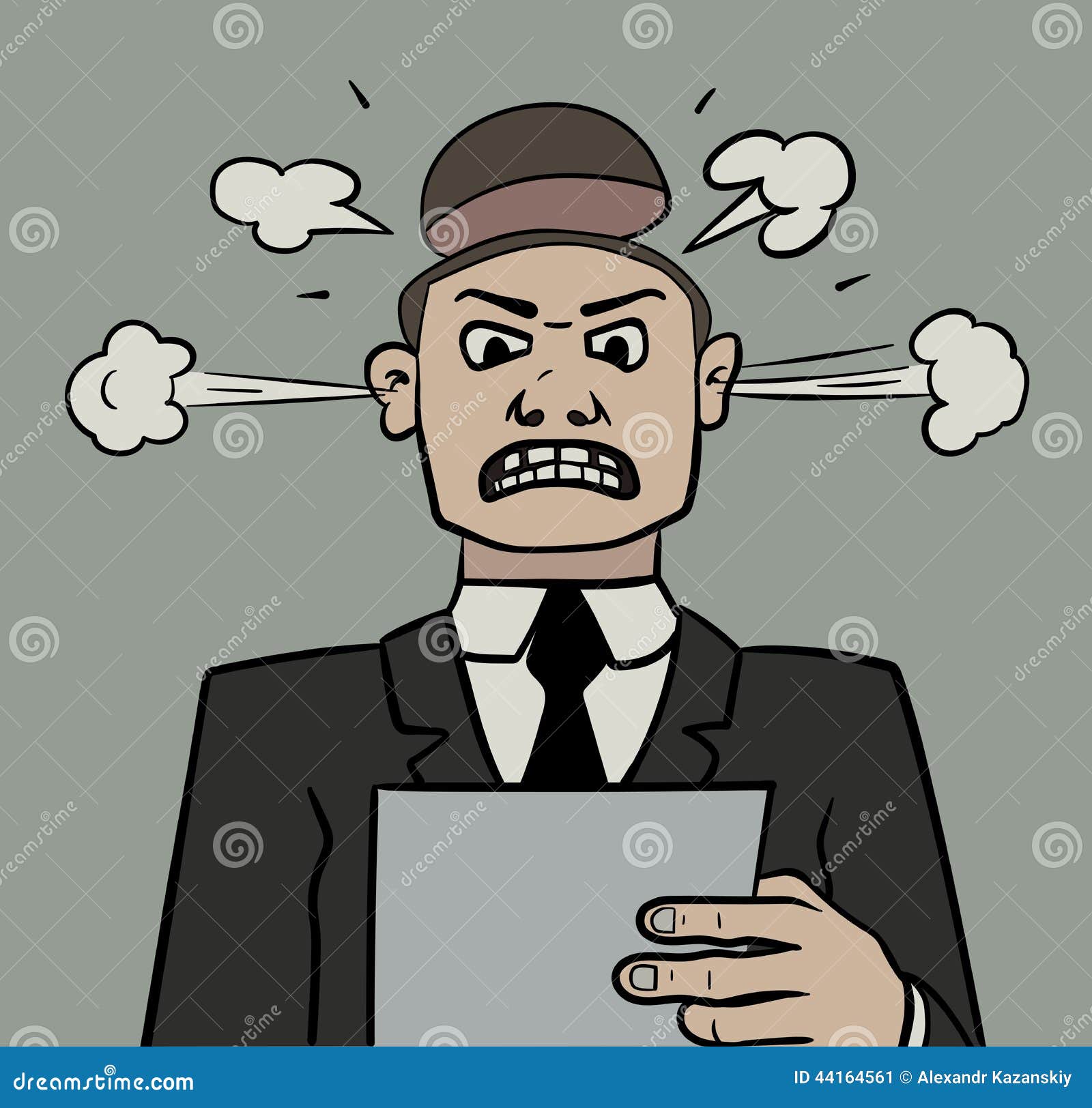 Angry manager stock vector. Illustration of condition - 44164561