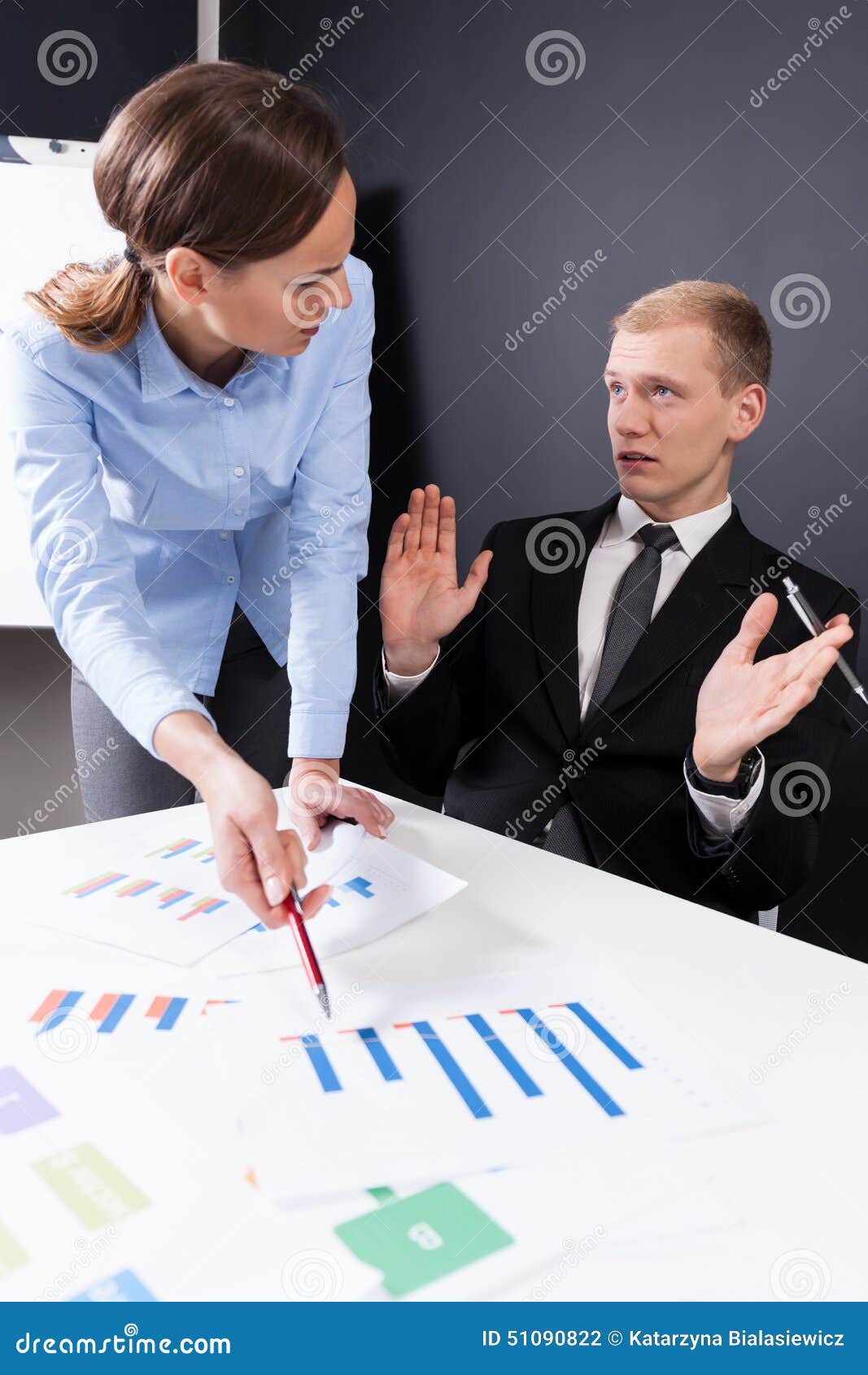 Angry Manager With Secretary Stock Photo | CartoonDealer.com #18812658