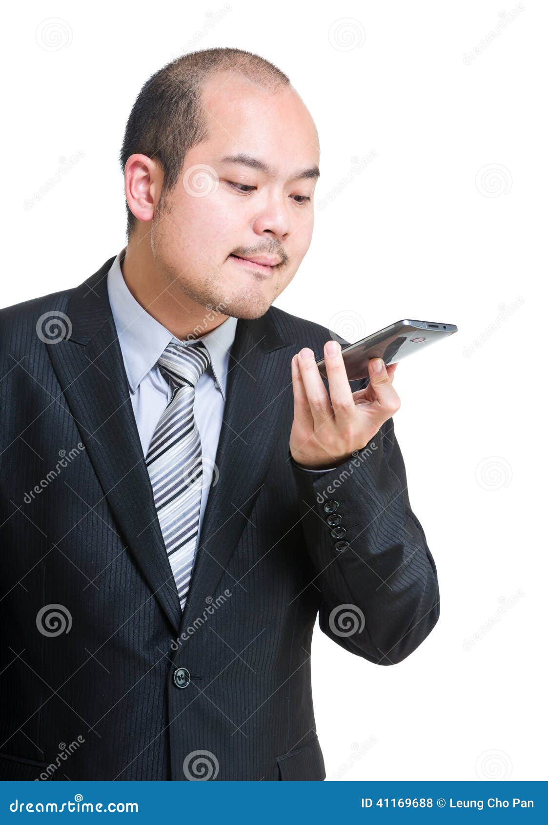 Angry Manager Using Audio Message Stock Photo - Image of boss, phone ...