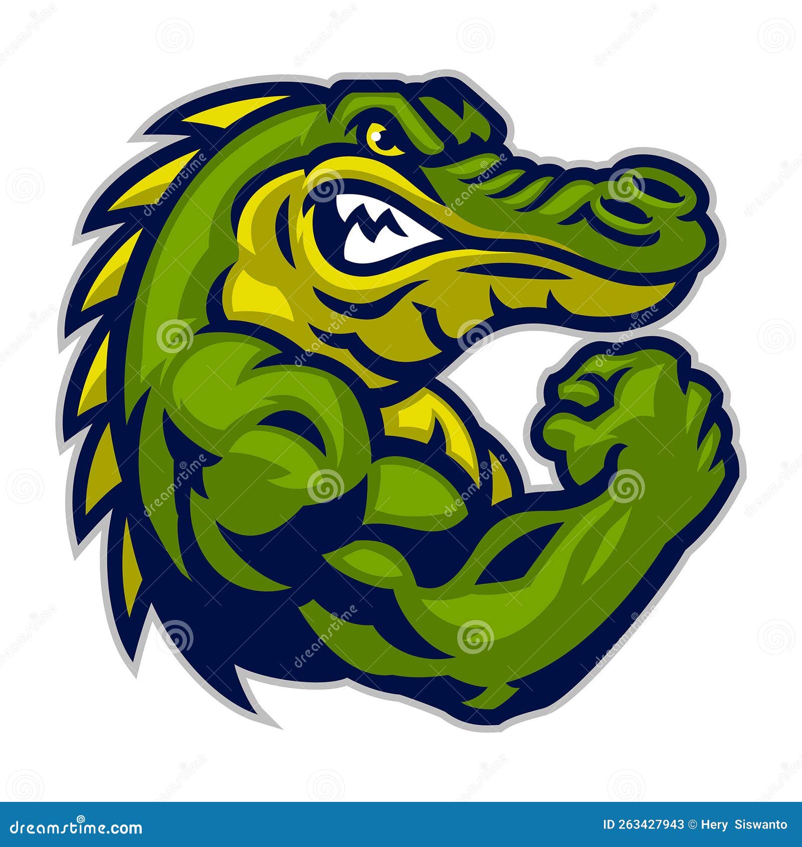 Crocodile Logo Vector. Alligator Design Illustration. | CartoonDealer ...