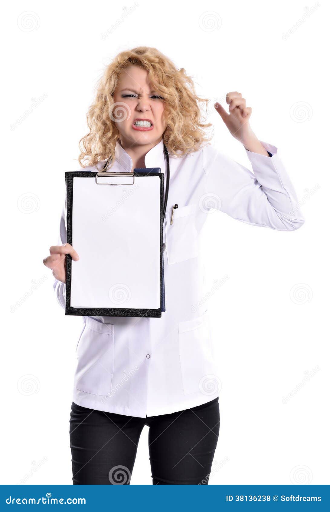 Angry medical doctor stock photo. Image of irritable - 38136238