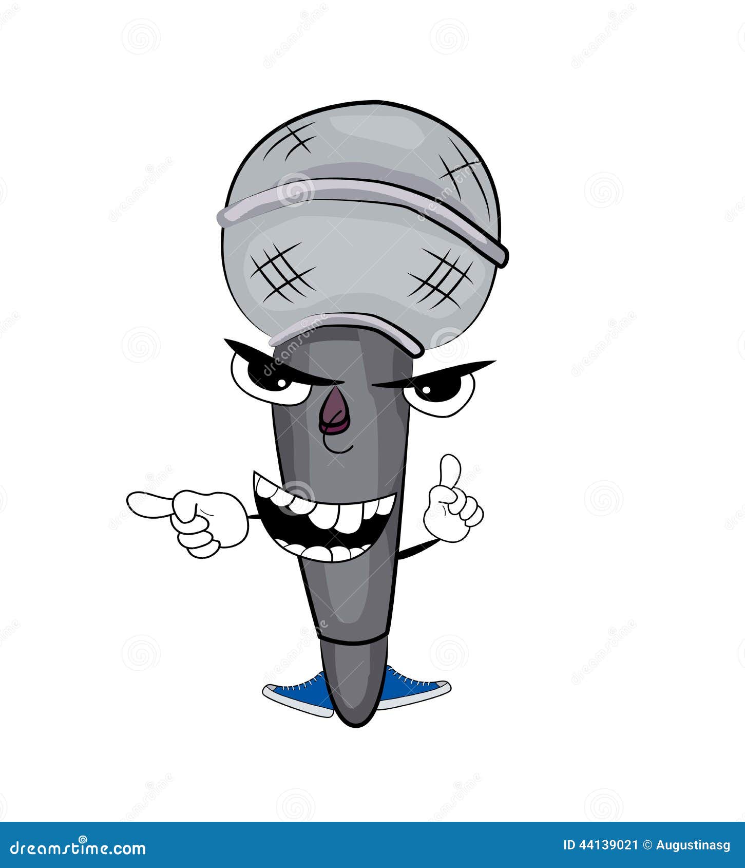 Angry Microphone Cartoon Royalty-Free Illustration | CartoonDealer.com ...