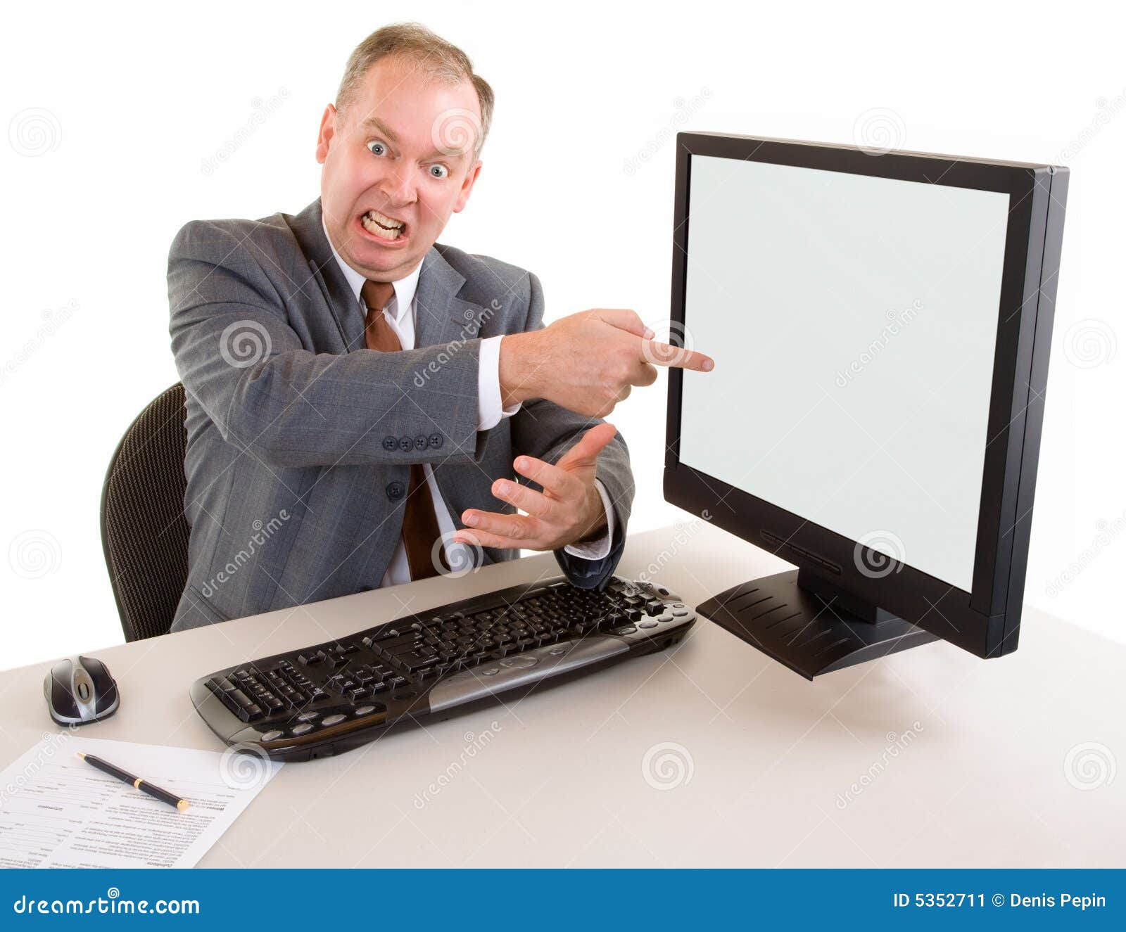Angry Middle Aged Businessman Stock Image - Image of infuriated, fiasco ...