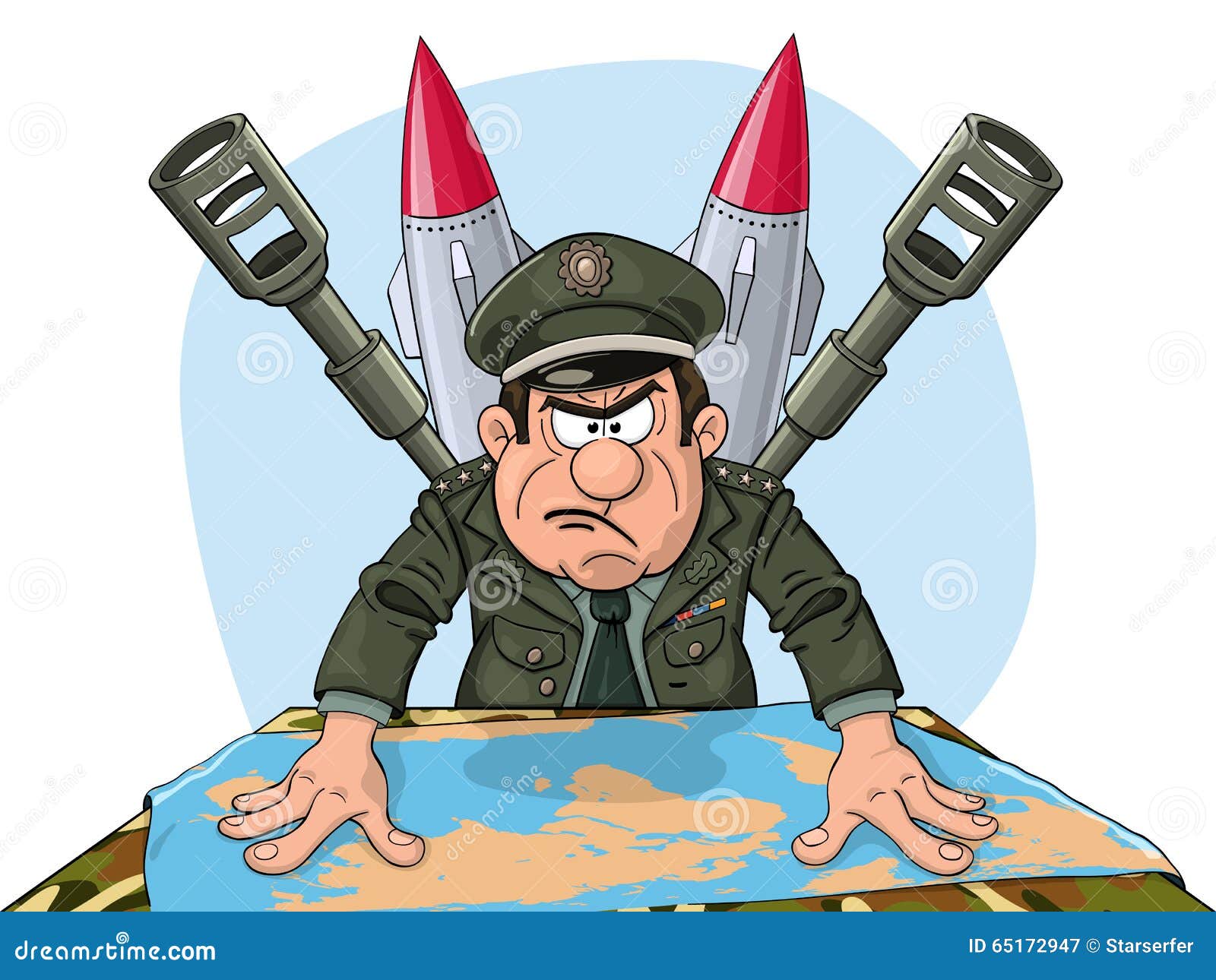 Army General Cartoon