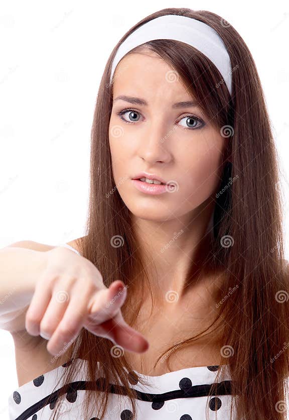 Angry model stock image. Image of european, beautiful - 12652723