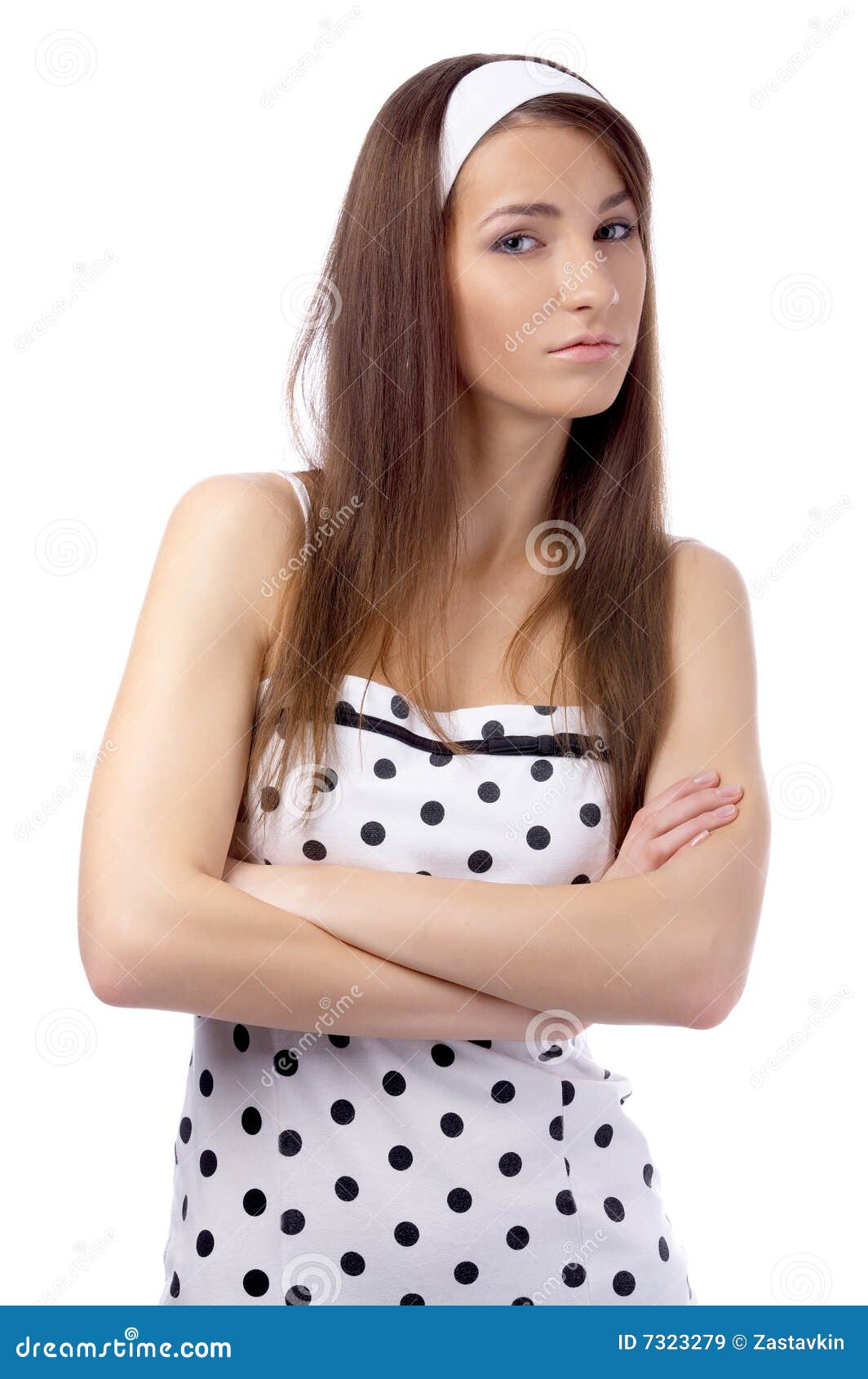 Angry model stock image. Image of brunette, person, female - 7323279