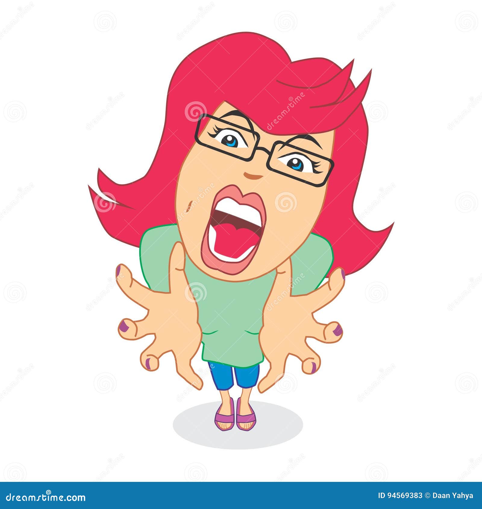 Angry Mom Cartoon Stock Illustration Illustration Of Angry 94569383