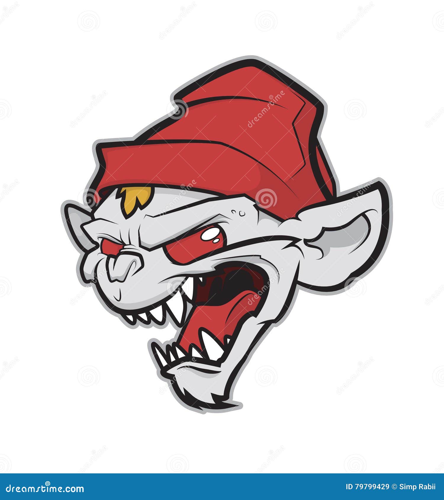 Angry Monkey head mascot stock illustration. Illustration of graphic ...