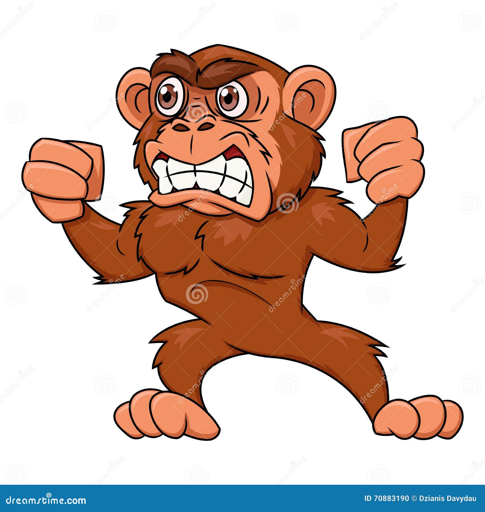 Angry Monkey Face Emoticon With Variant Color Available For Logo-icon ...