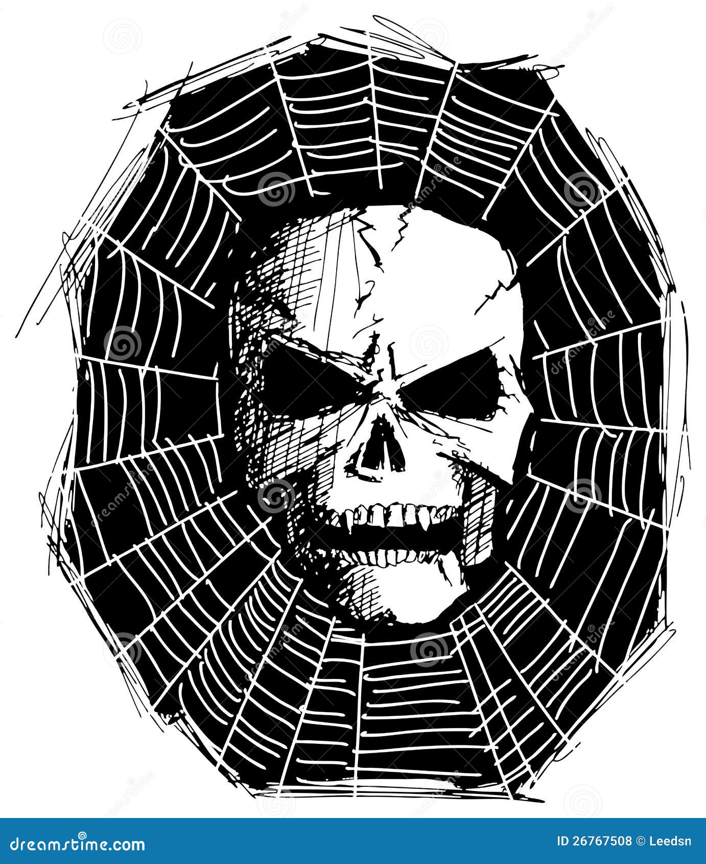 Angry Monster Skull stock vector. Illustration of concept - 26767508