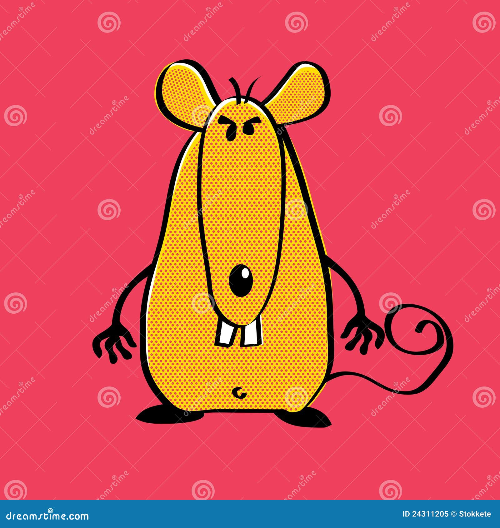 Angry Mouse stock illustration. Illustration of mouse - 24311205