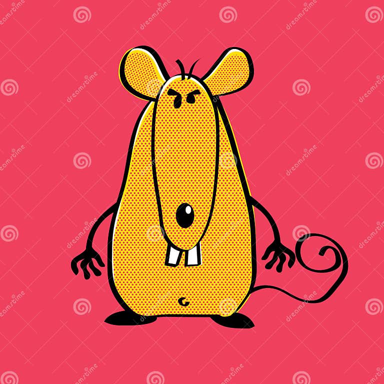 Angry Mouse stock illustration. Illustration of mouse - 24311205