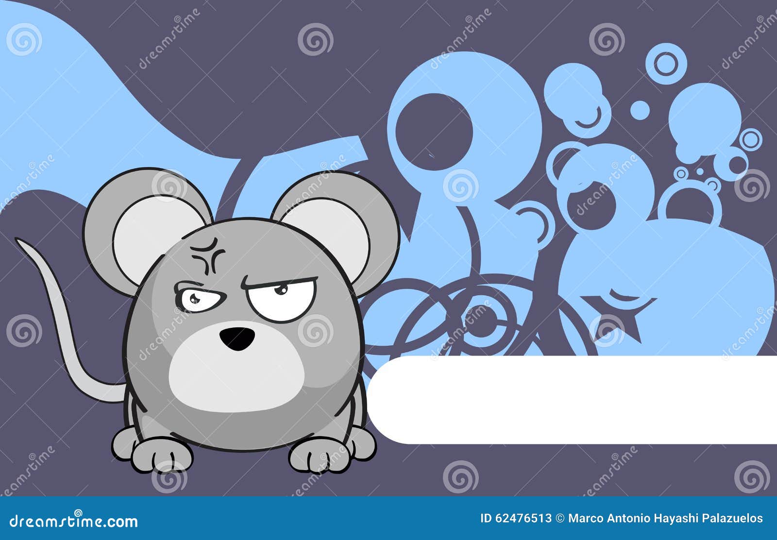Angry Mouse Cartoon Expression Background Stock Vector - Illustration ...